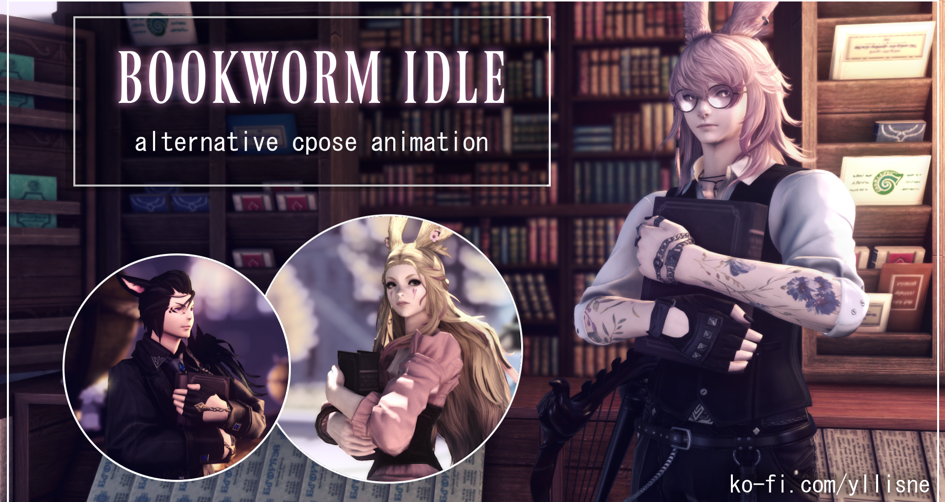Bookworm idle - stand animation - The Glamour Dresser : Final Fantasy ...