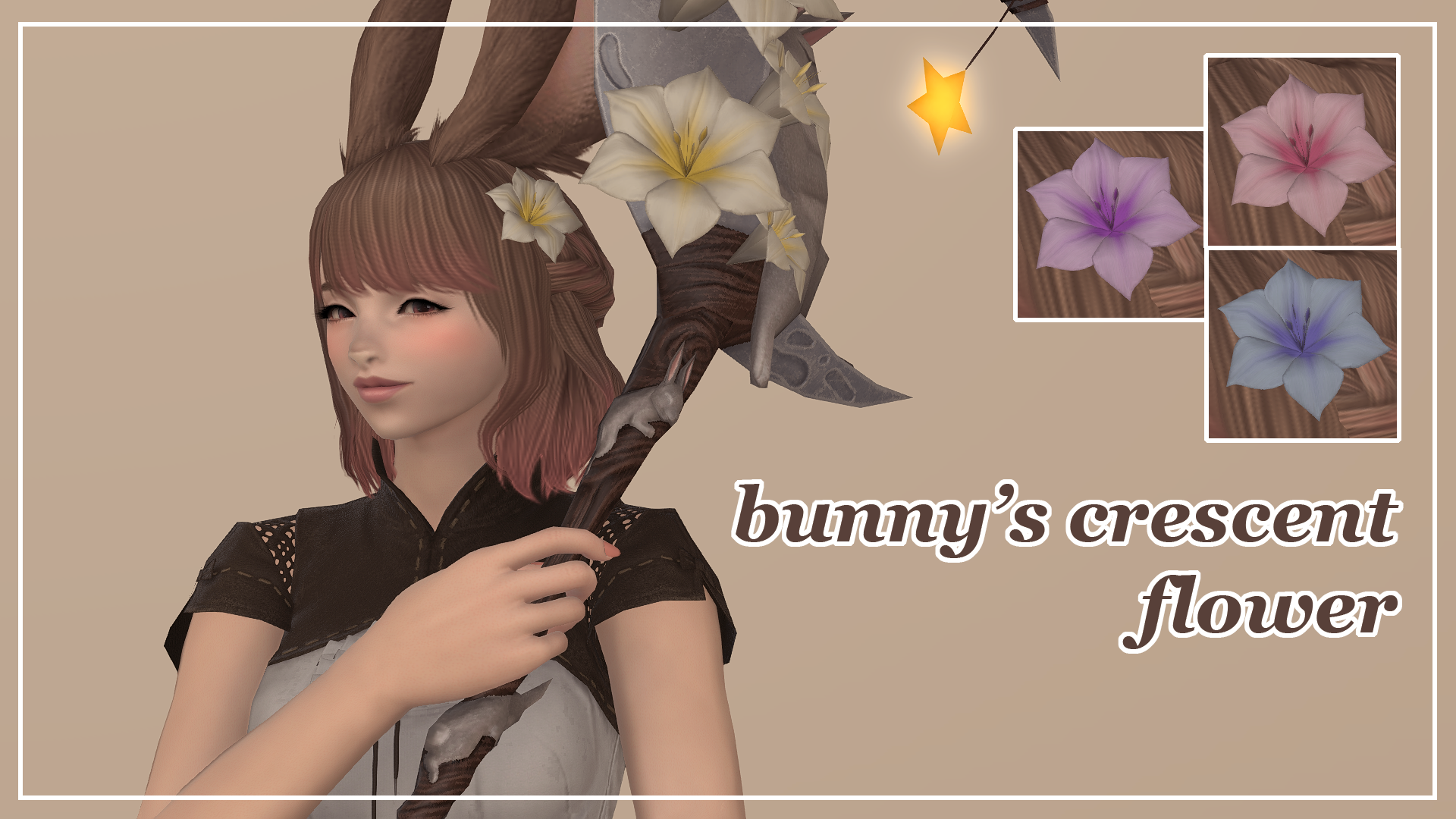 [dreamy] bunny's crescent flower [pre-dawntrail] - The Glamour Dresser ...