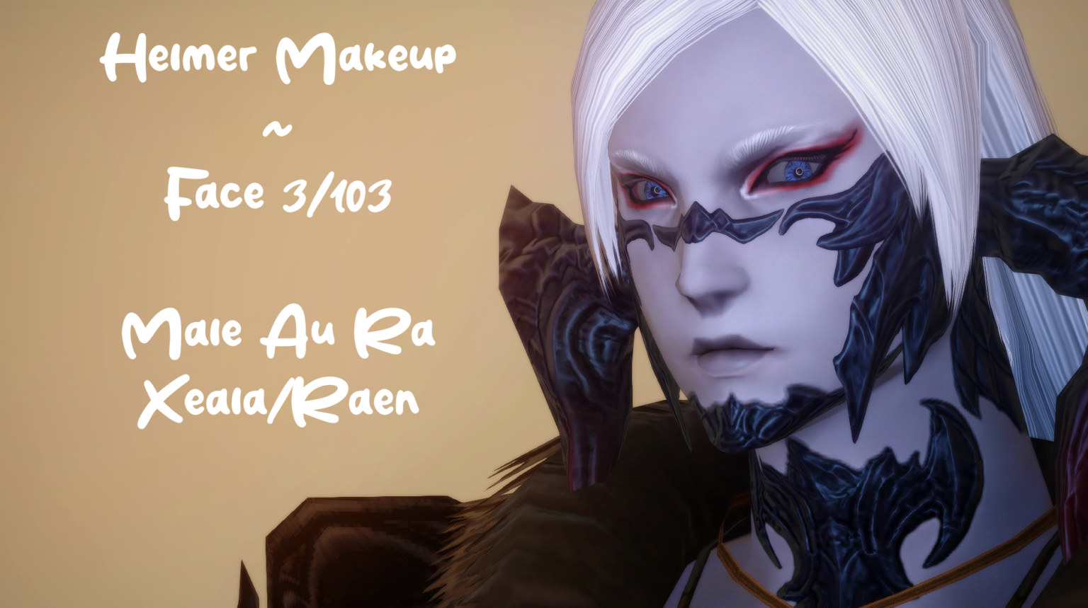 [X_D] Helmer makeup (Male Au Ra face3/103) - The Glamour Dresser ...