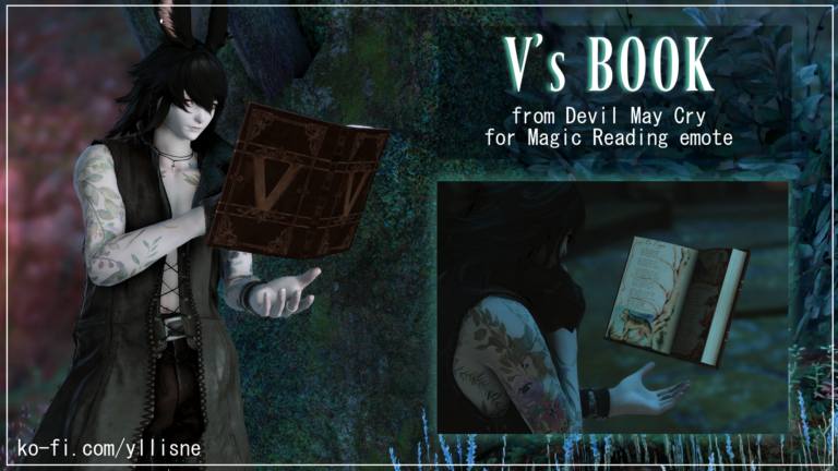 V's Book - Magic Reading emote variant - The Glamour Dresser : Final ...