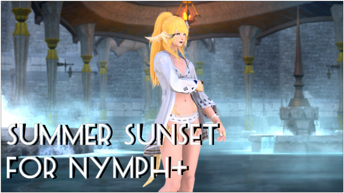 Summer Sunset for Nymph+ - The Glamour Dresser : Final Fantasy XIV Mods and More