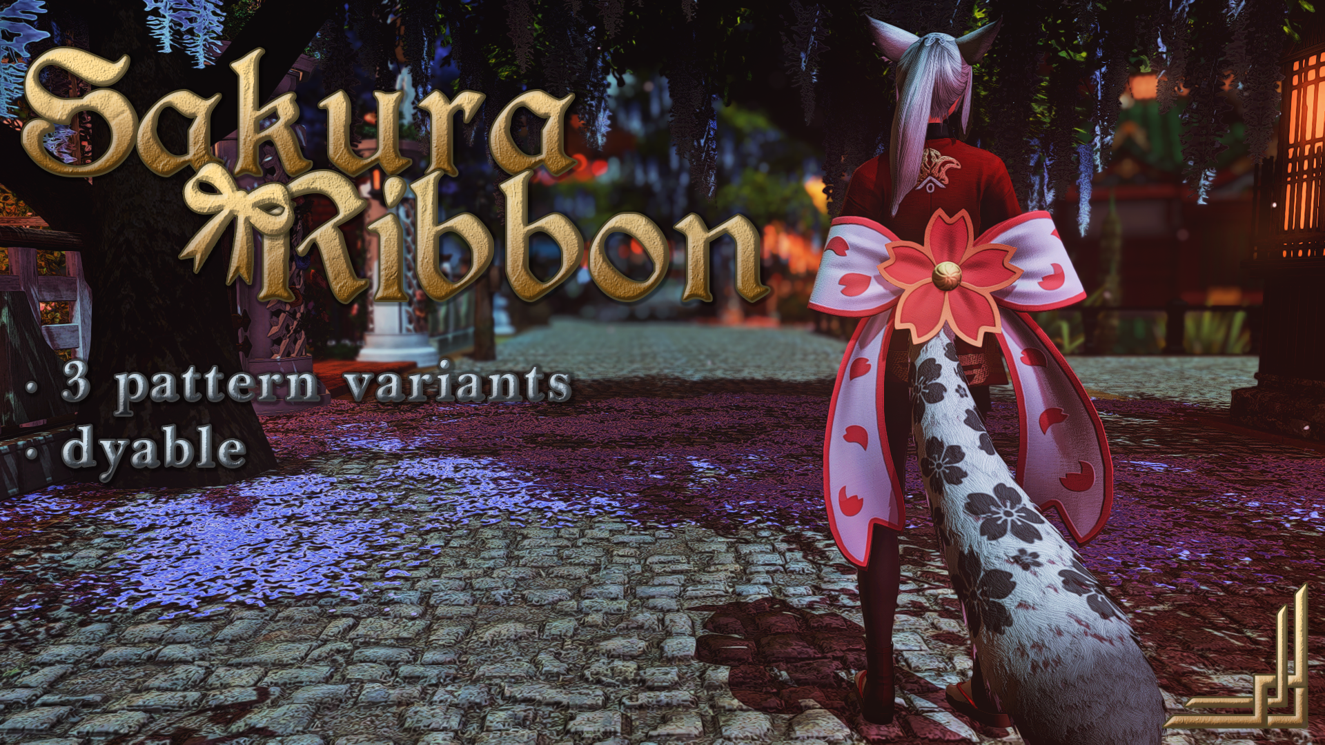 Sakura Back Ribbon - The Glamour Dresser : Final Fantasy XIV Mods and More