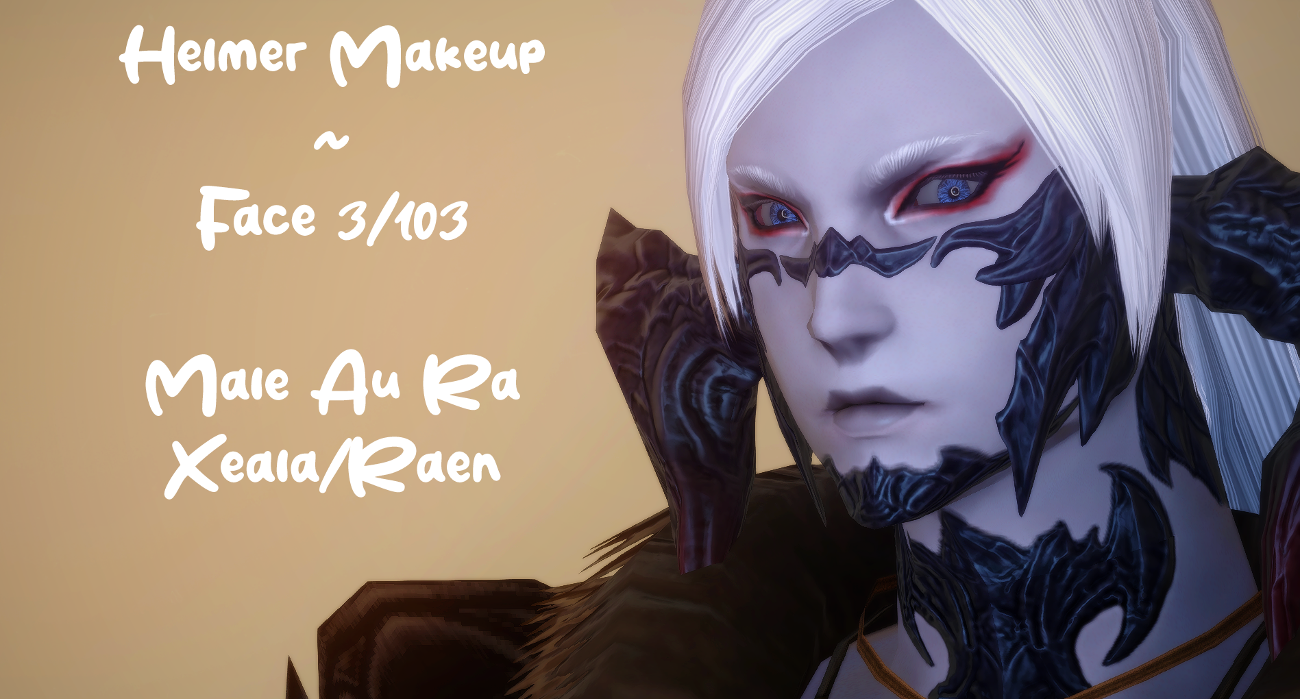 [X_D] Helmer makeup (Male Au Ra face3/103) - The Glamour Dresser ...