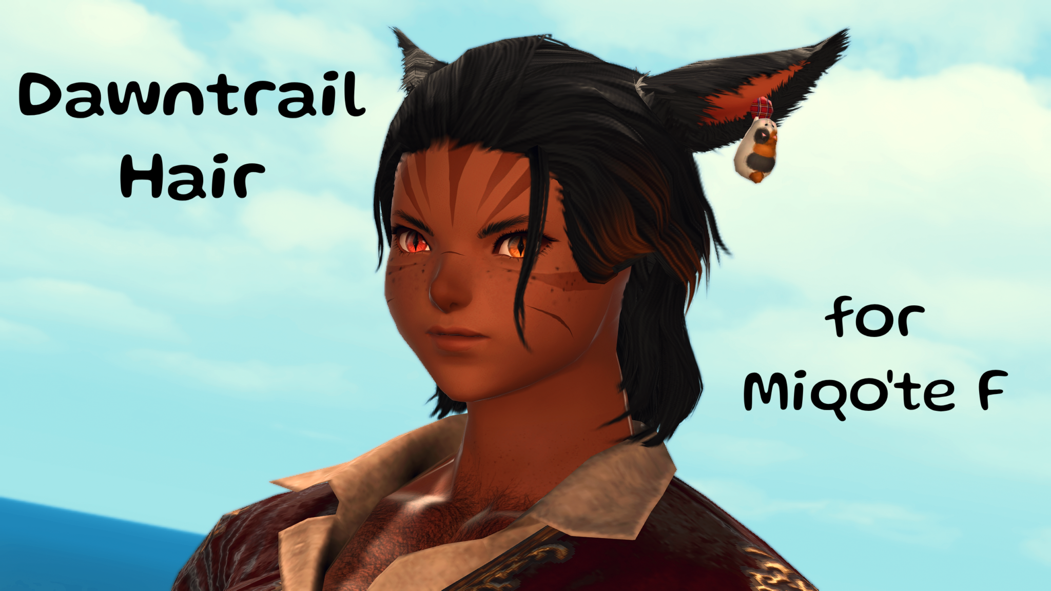 Dawntrail Hair for Miqo'te F - The Glamour Dresser : Final Fantasy XIV Mods and More