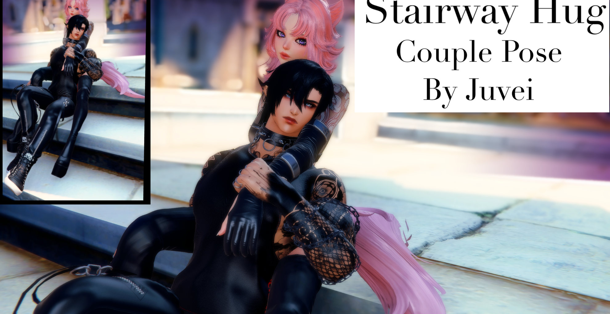 Stairway Hug - The Glamour Dresser : Final Fantasy XIV Mods and More