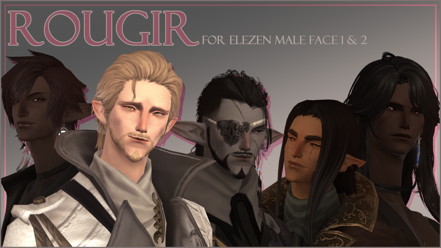 Rougir - For Elezen Male Face 1 & 2 - The Glamour Dresser : Final ...