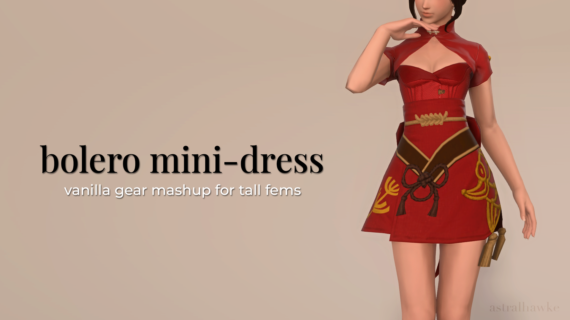bolero mini-dress - The Glamour Dresser : Final Fantasy XIV Mods and More