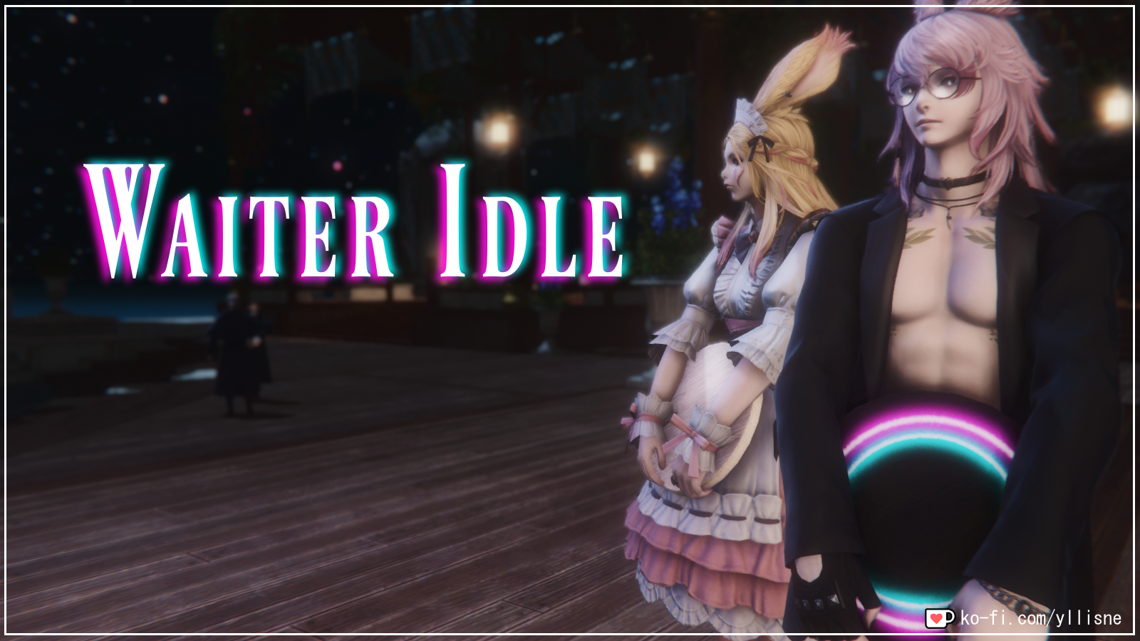 Waiter/Waitress Idle - The Glamour Dresser : Final Fantasy XIV Mods and More