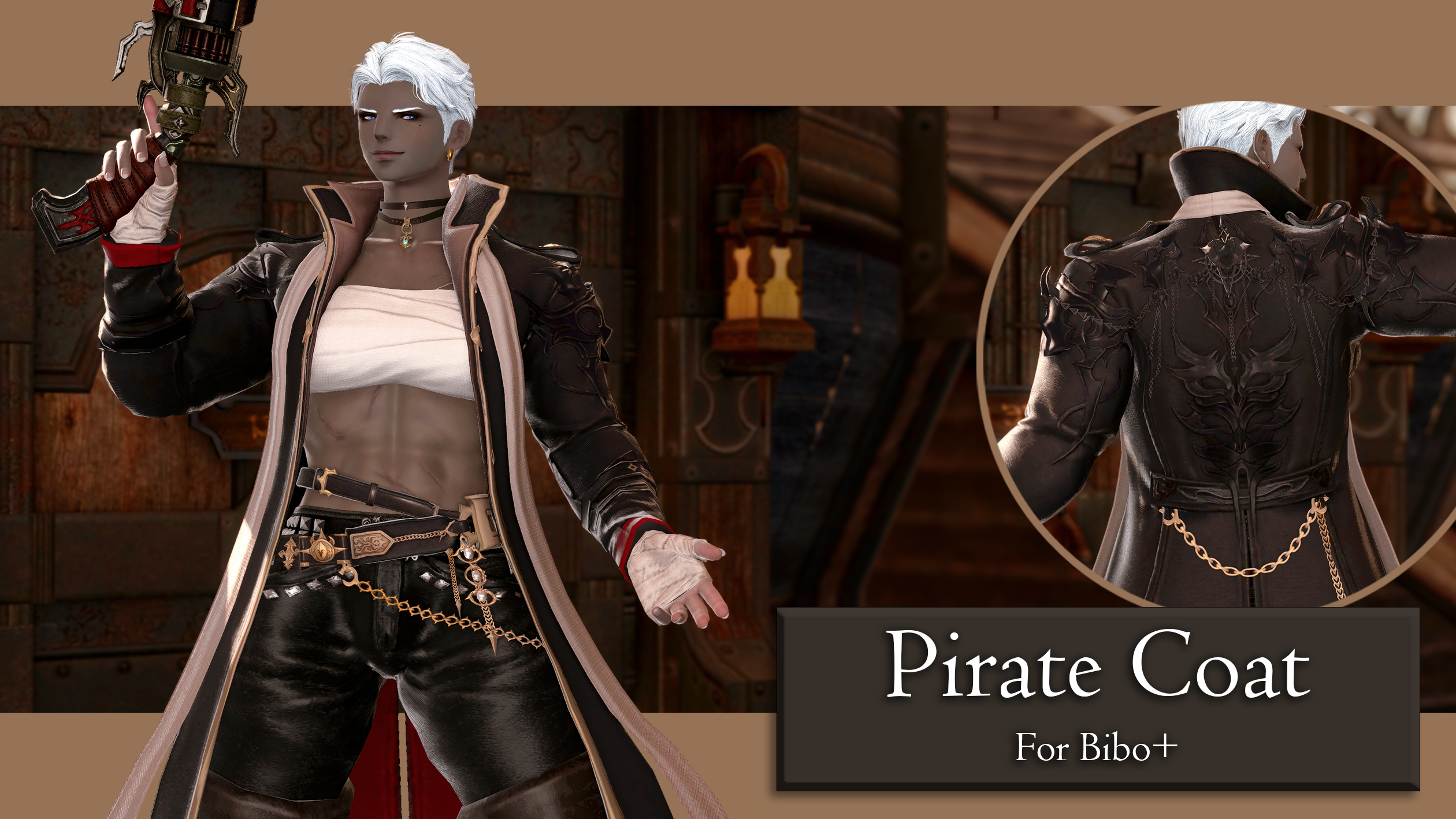 Pirate Coat for Bibo+ - The Glamour Dresser : Final Fantasy XIV Mods ...