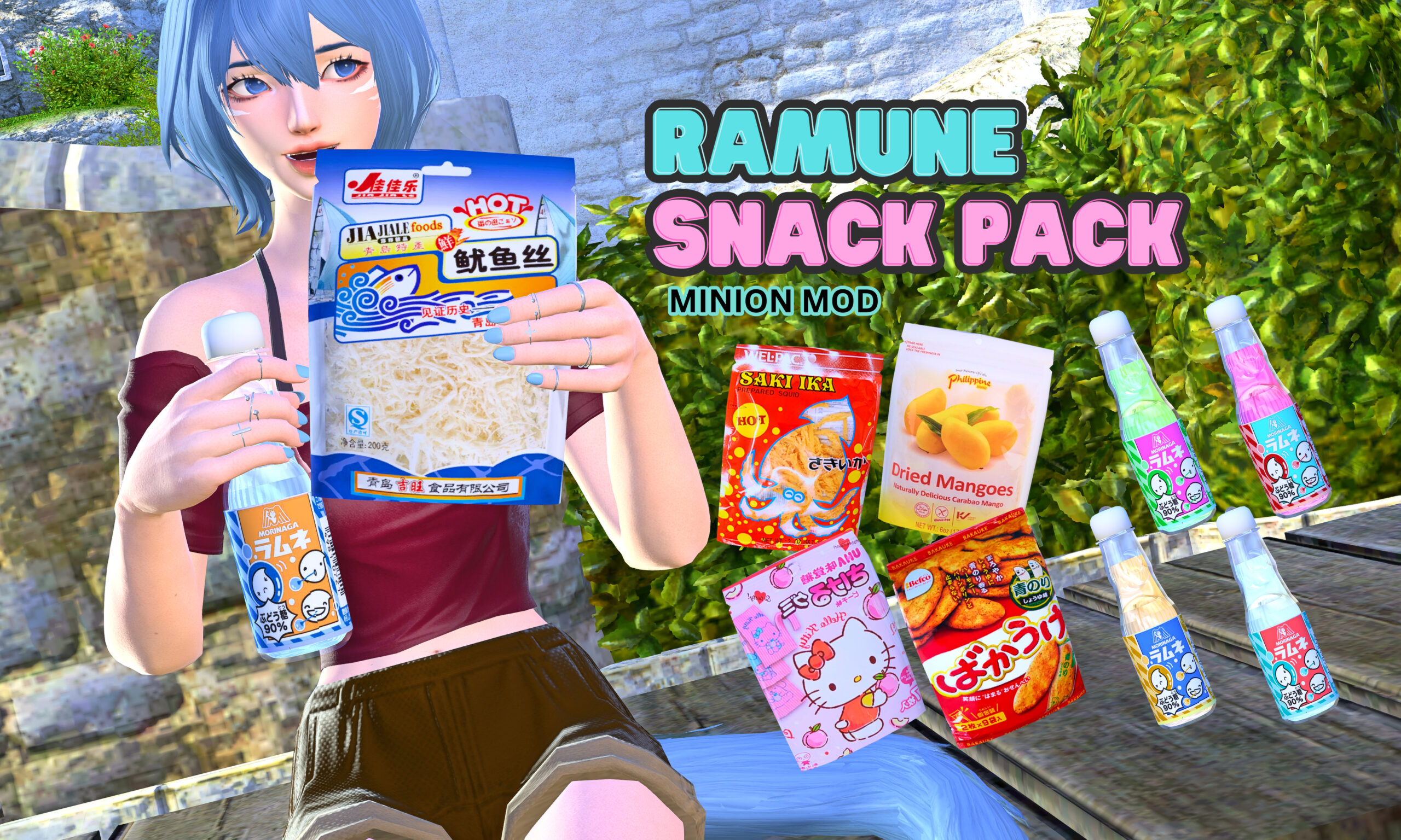 Ramune Snack Pack - The Glamour Dresser : Final Fantasy XIV Mods and More