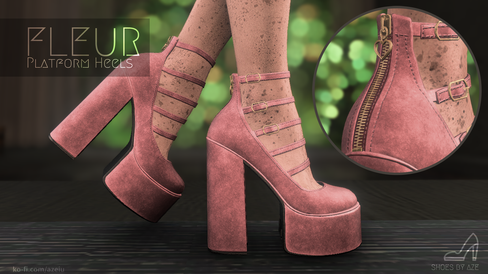 FLEUR - Heels - The Glamour Dresser : Final Fantasy XIV Mods and More