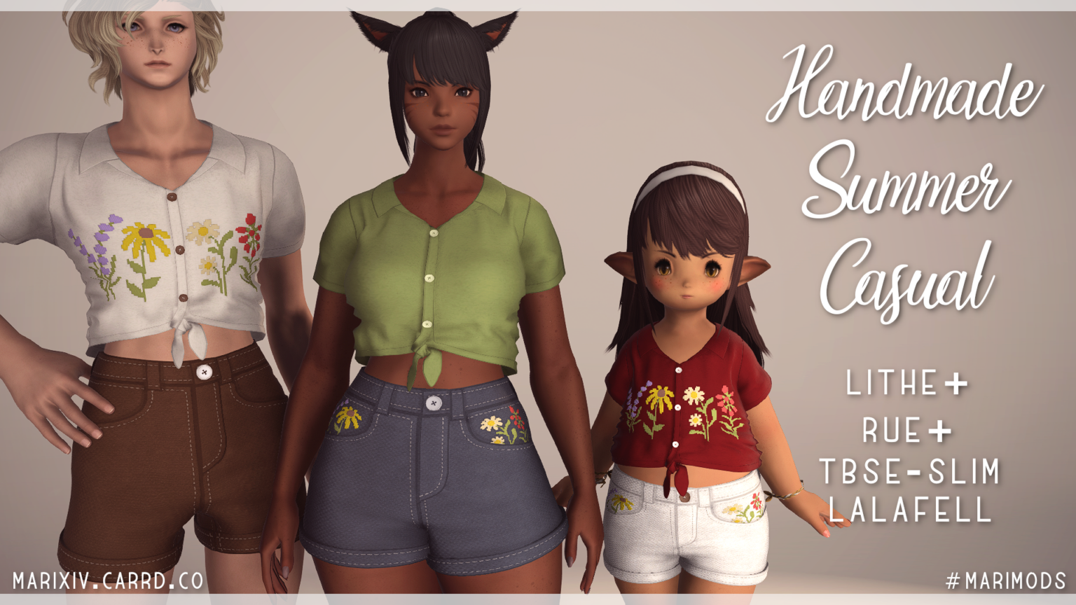 Handmade Summer Casual - The Glamour Dresser : Final Fantasy XIV Mods ...