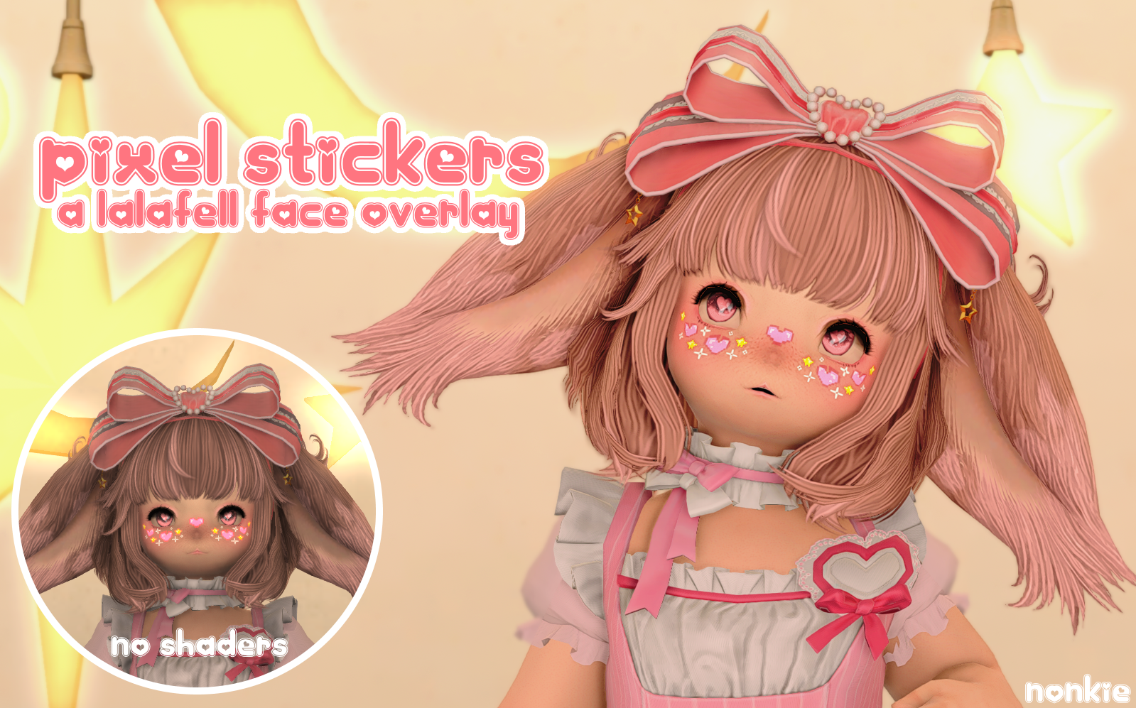 pixel stickers ♡ a lalafell face overlay - The Glamour Dresser : Final ...
