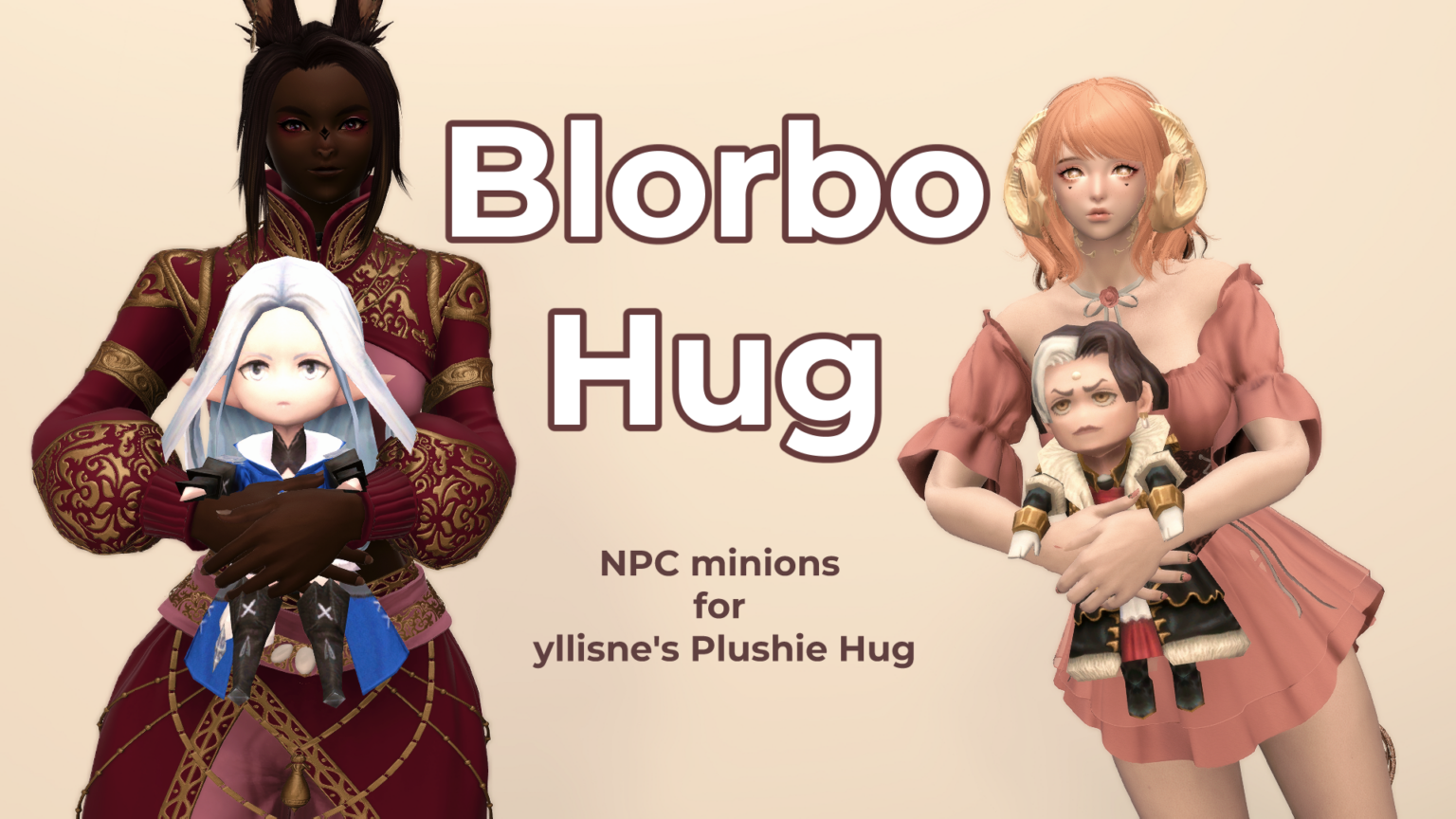 Blorbo Hug - NPC minions for yllisne’s Plushie Hug - The Glamour Dresser