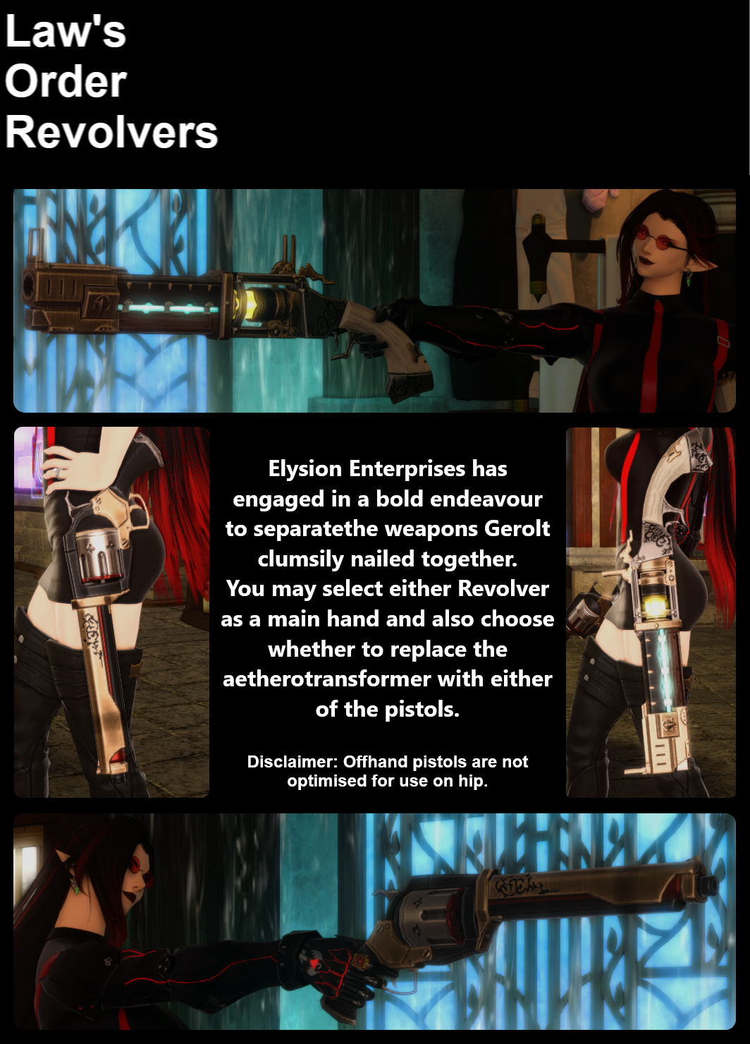 Law's Order Revolvers - The Glamour Dresser : Final Fantasy XIV Mods ...