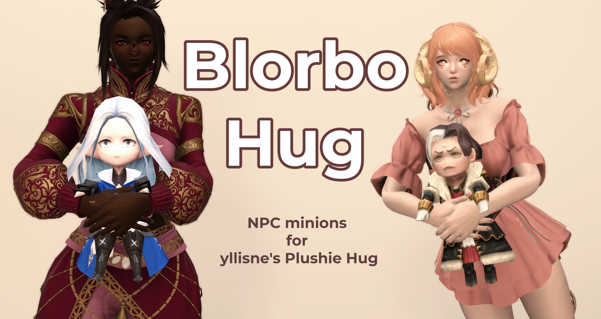 Blorbo Hug - NPC minions for yllisne's Plushie Hug - The Glamour Dresser : Final Fantasy XIV ...