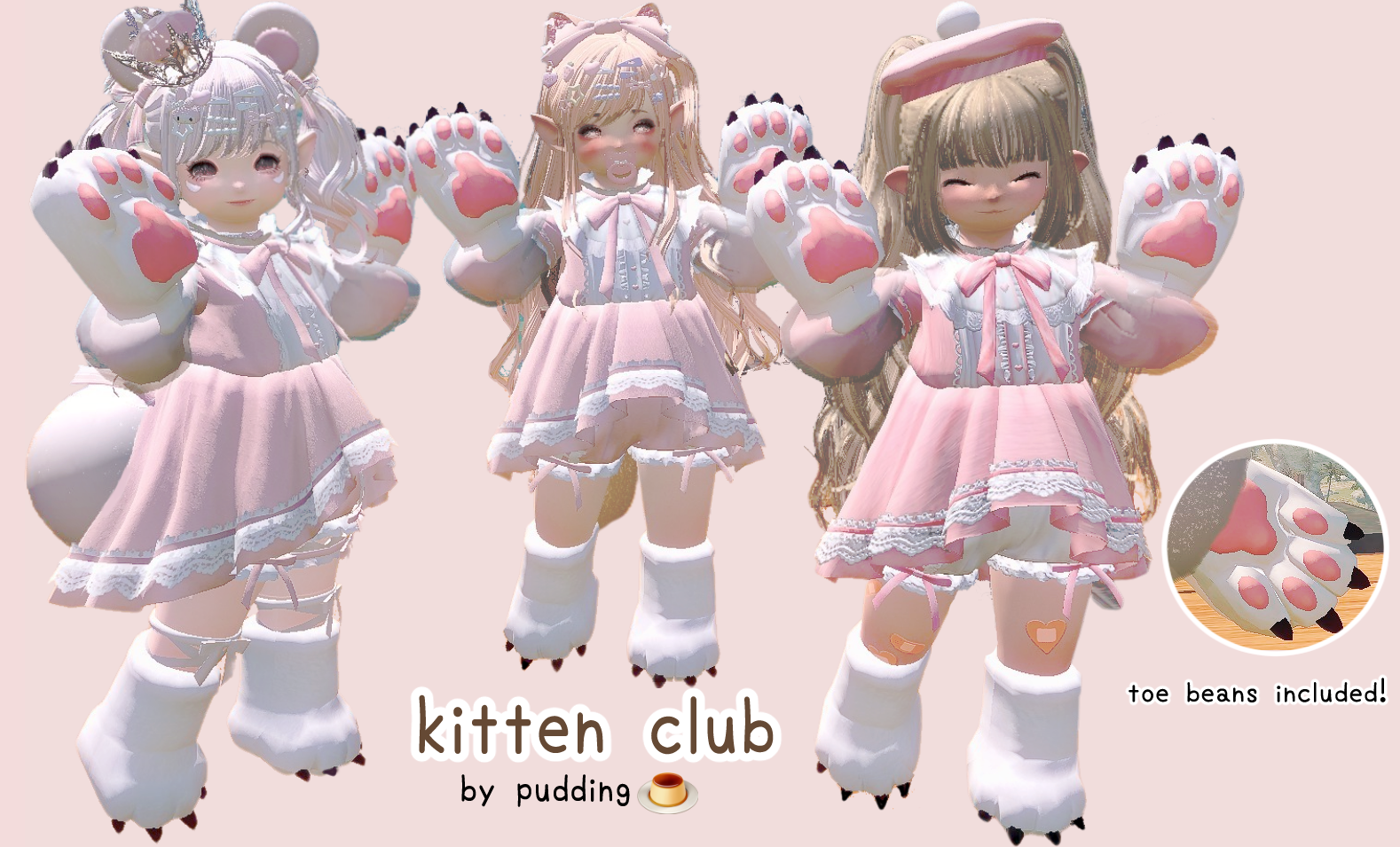[🍮] kitten club! - The Glamour Dresser : Final Fantasy XIV Mods and More