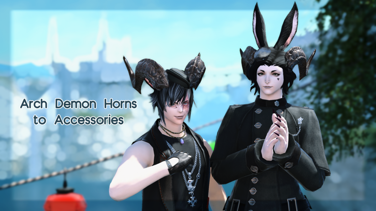 Arch Demon Horns to Accessories [DT Updated] - The Glamour Dresser : Final Fantasy XIV Mods and More