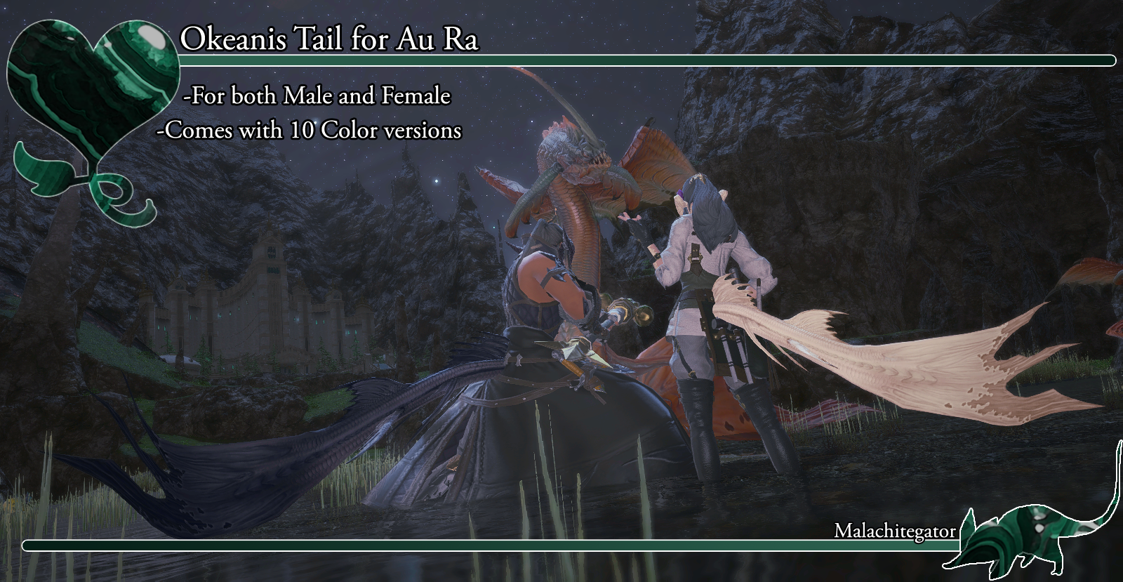 Okeanis Tail for Au Ra - The Glamour Dresser : Final Fantasy XIV Mods ...