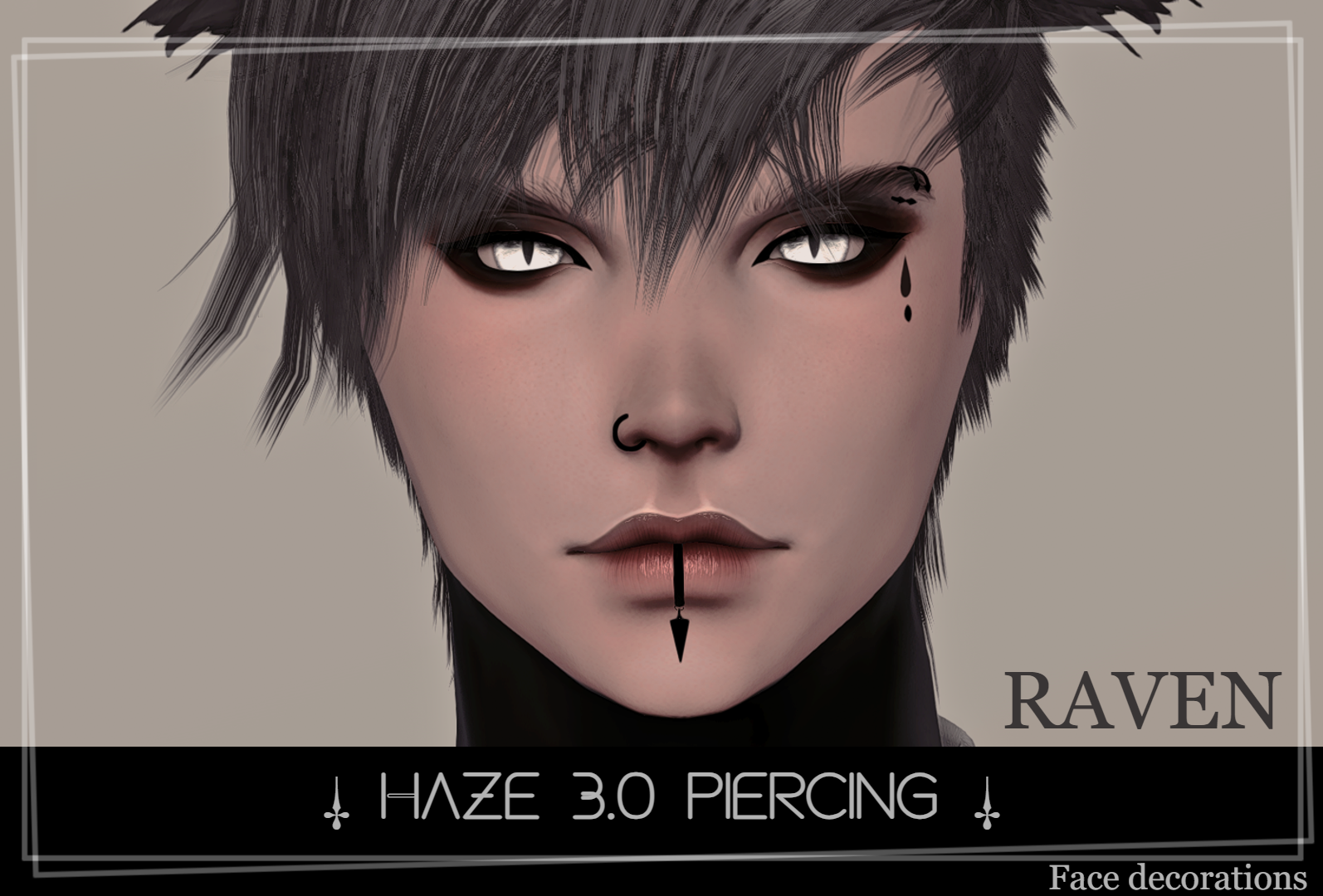 Haze 3.0 piercings lip deco - The Glamour Dresser : Final Fantasy XIV ...