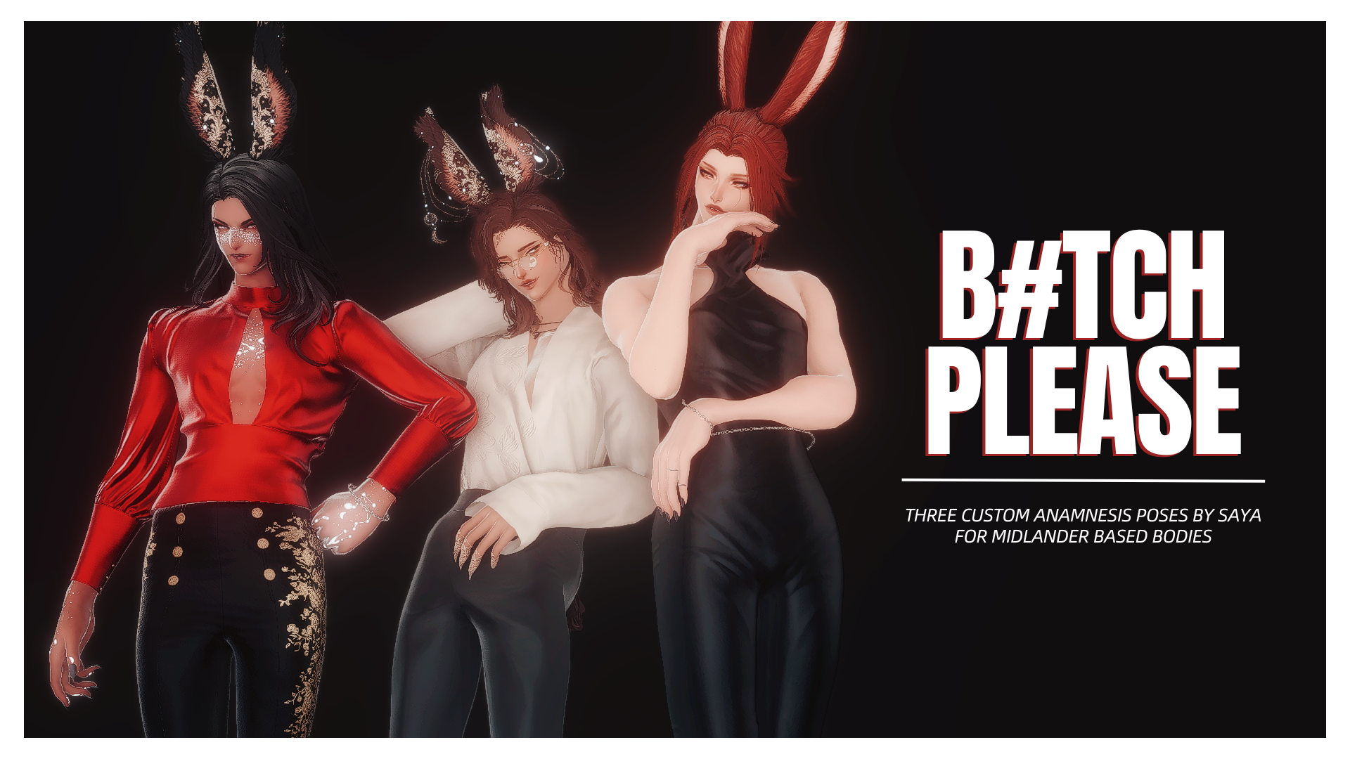 𝐁#𝐓𝐂𝐇 𝐏𝐋𝐄𝐀𝐒𝐄 anamnesis pose pack by saya - The Glamour Dresser : Final Fantasy XIV Mods and More