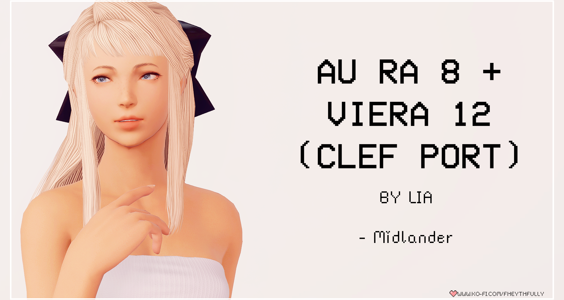 Au Ra 8 + Viera 2 by Clef (Port) Hairstyle - The Glamour Dresser ...