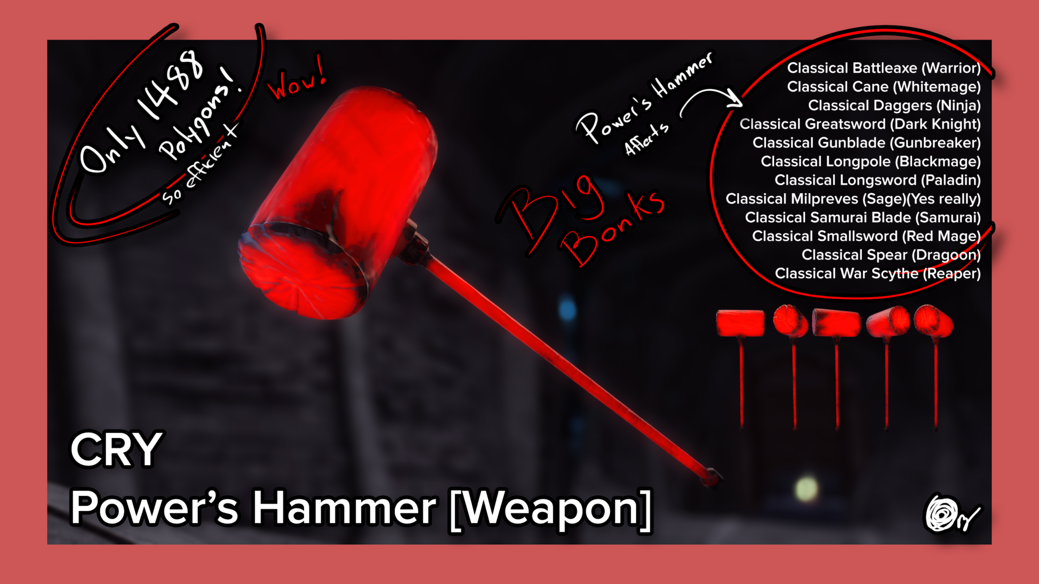 [Cry] Power's Hammer [Weapon] - The Glamour Dresser : Final Fantasy XIV ...