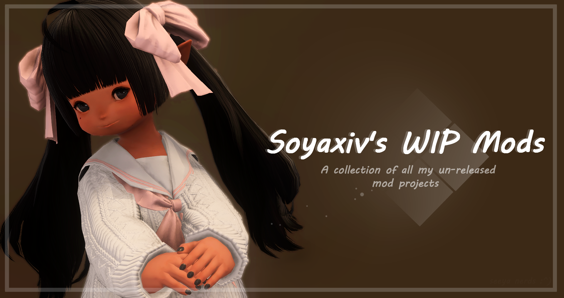 Soyaxiv's WIP Mods - The Glamour Dresser : Final Fantasy XIV Mods and More