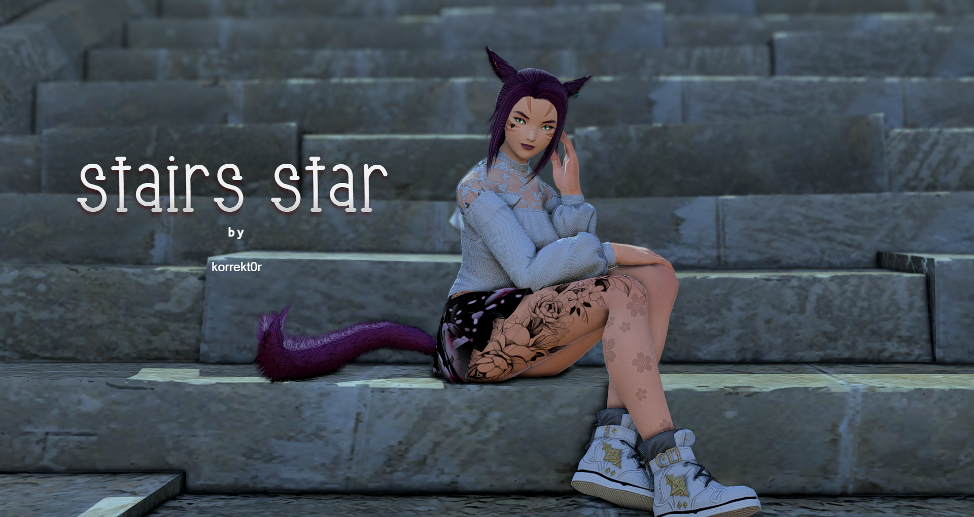 stairs star pose - The Glamour Dresser : Final Fantasy XIV Mods and More