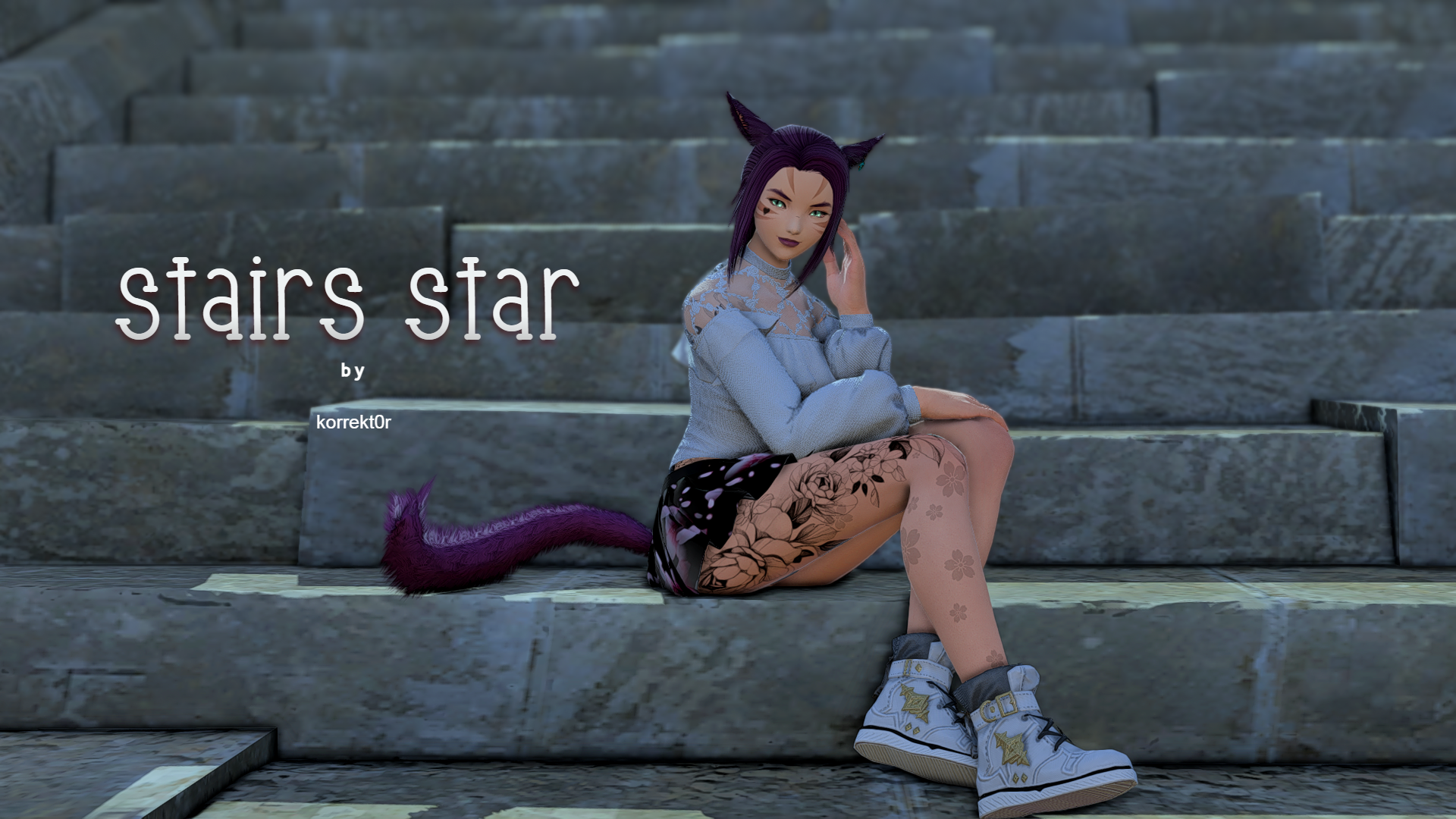 stairs star pose - The Glamour Dresser : Final Fantasy XIV Mods and More