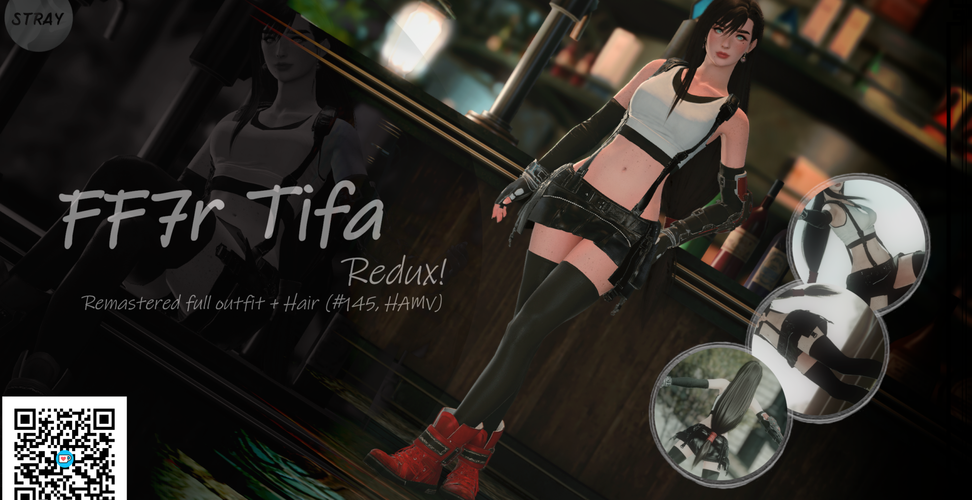 FF7r Tifa Redux! full outfit remastered+ Original hair - The Glamour Dresser : Final Fantasy XIV ...