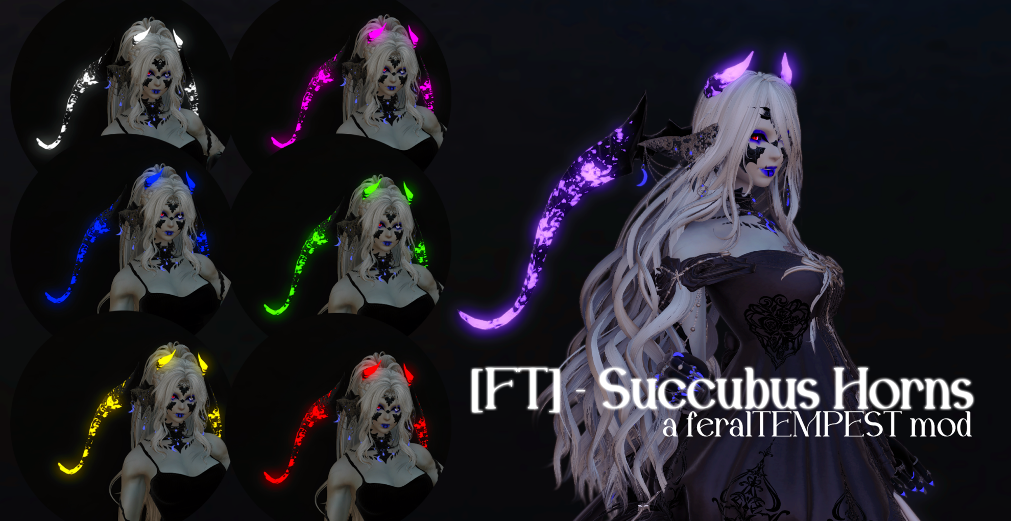 [FT] - Succubus Horns - The Glamour Dresser : Final Fantasy XIV Mods ...