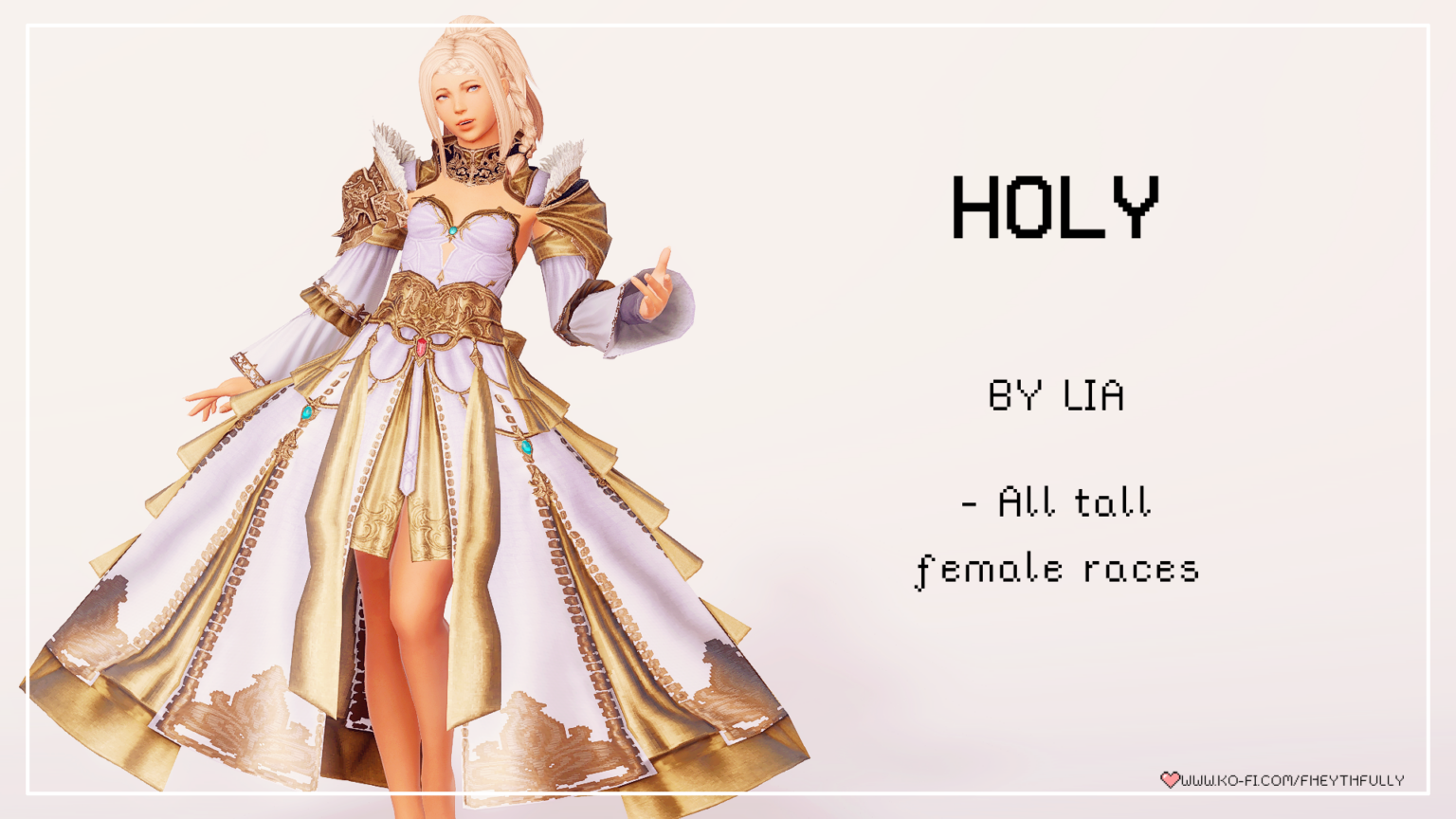 Holy - The Glamour Dresser : Final Fantasy XIV Mods and More