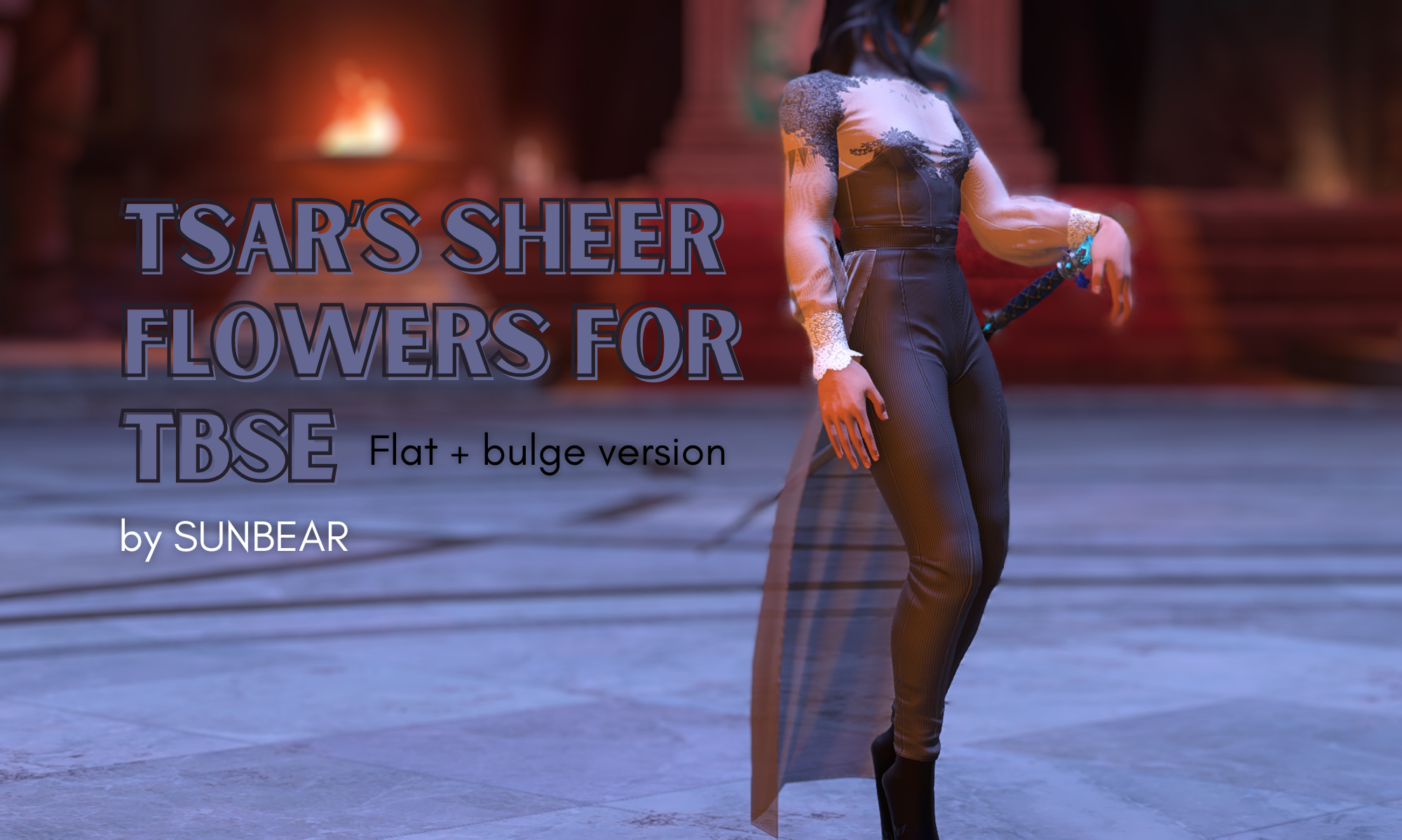 [DT] Tsar's Sheer Flowers for TBSE - The Glamour Dresser : Final Fantasy XIV Mods and More