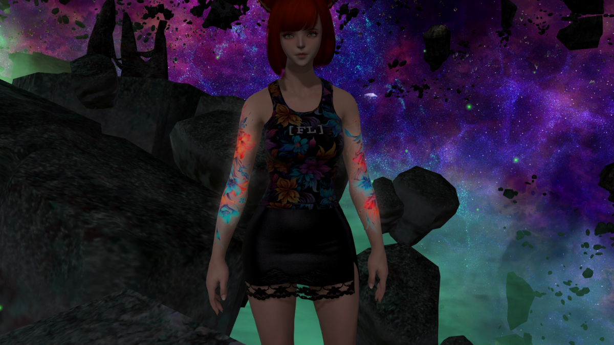 [FL] Neon Flowers - Glow Tattoo for Bibo - The Glamour Dresser : Final ...
