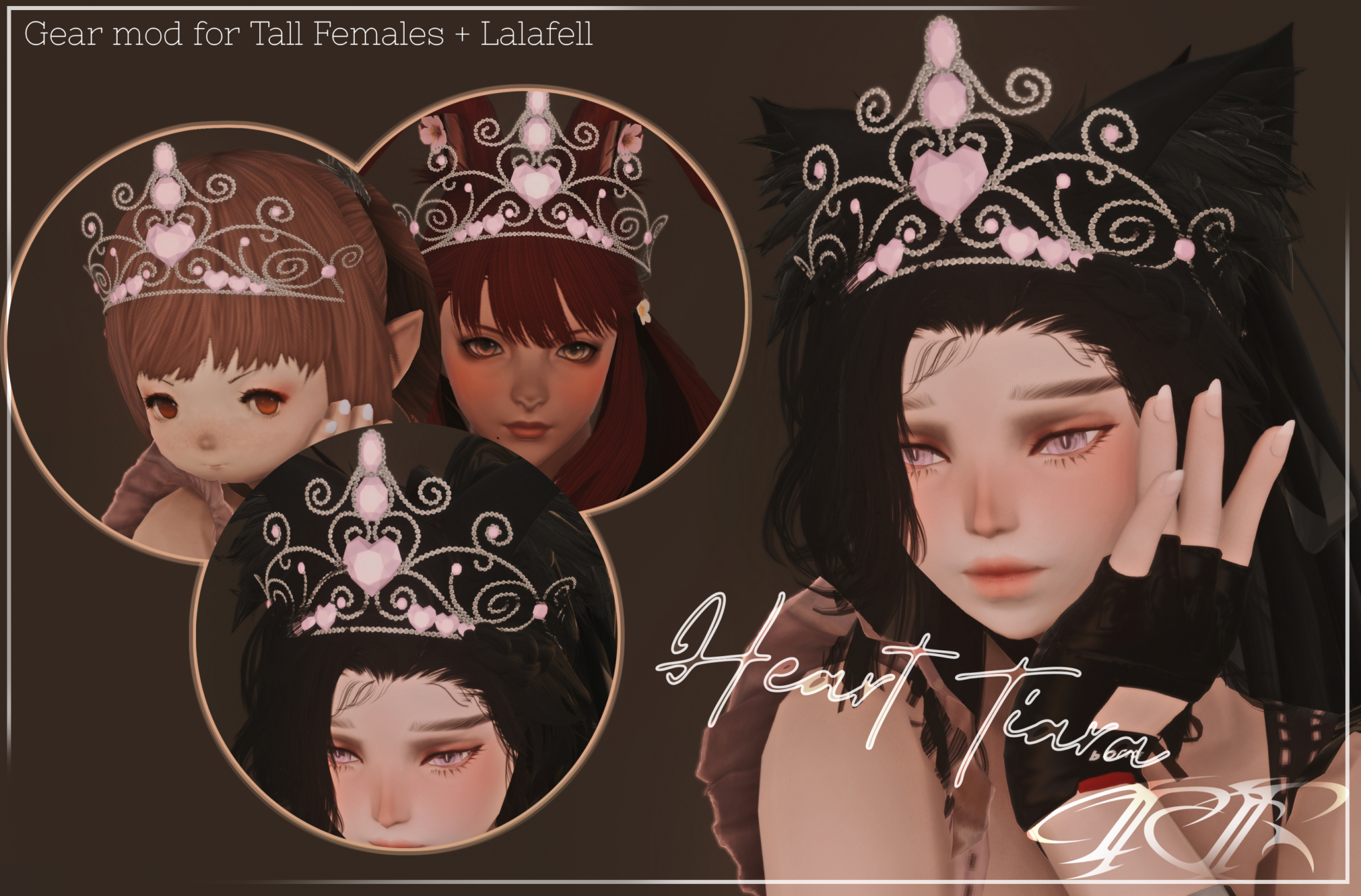 {apyr} heart tiara - The Glamour Dresser : Final Fantasy XIV Mods and More