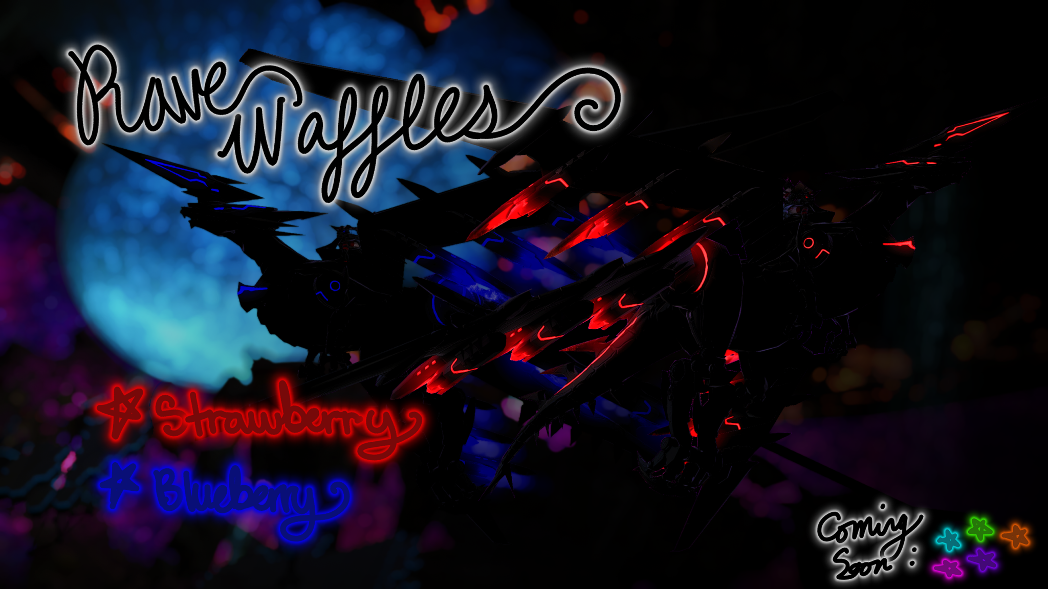 Rave Waffles: Blue and Red (DT Updated) - The Glamour Dresser : Final ...