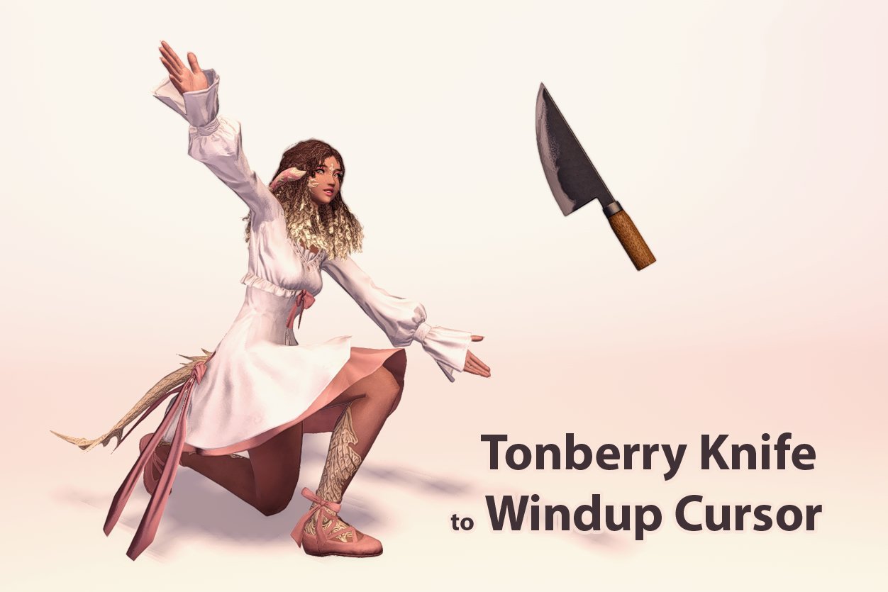 Tonberry Knife to Wind Up Cursor - The Glamour Dresser : Final Fantasy XIV Mods and More