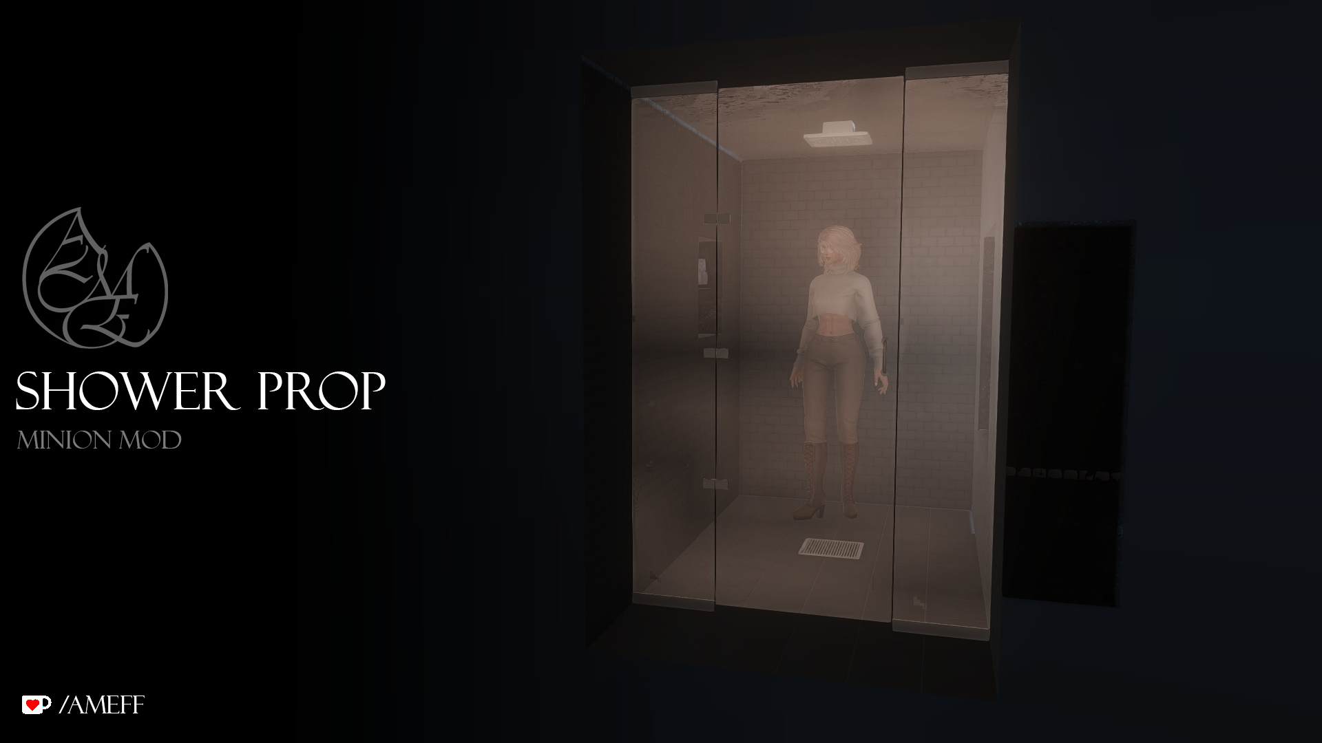 [AME] Shower (Prop) - The Glamour Dresser : Final Fantasy XIV Mods and More