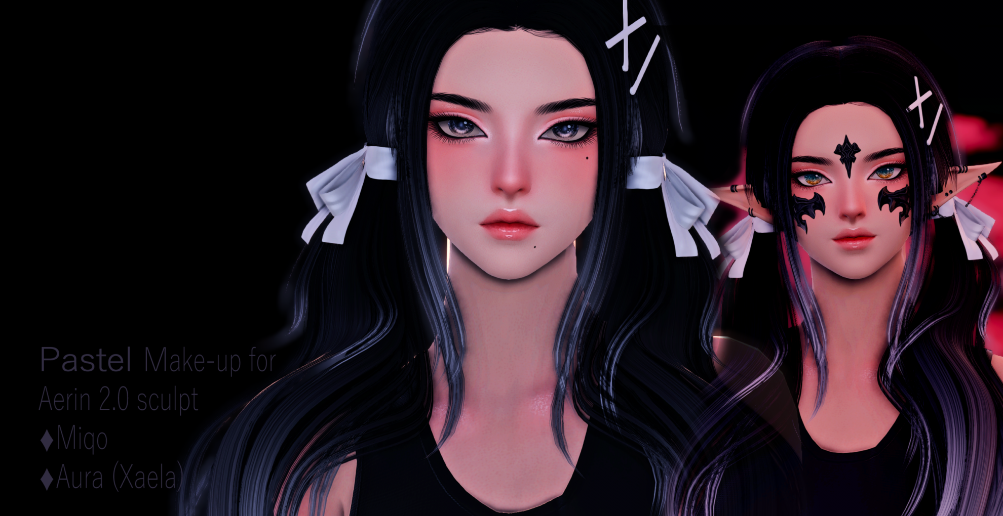 Pastel - Makeup for Aerin 2.0 sculpt. Miqo and Aura - The Glamour ...