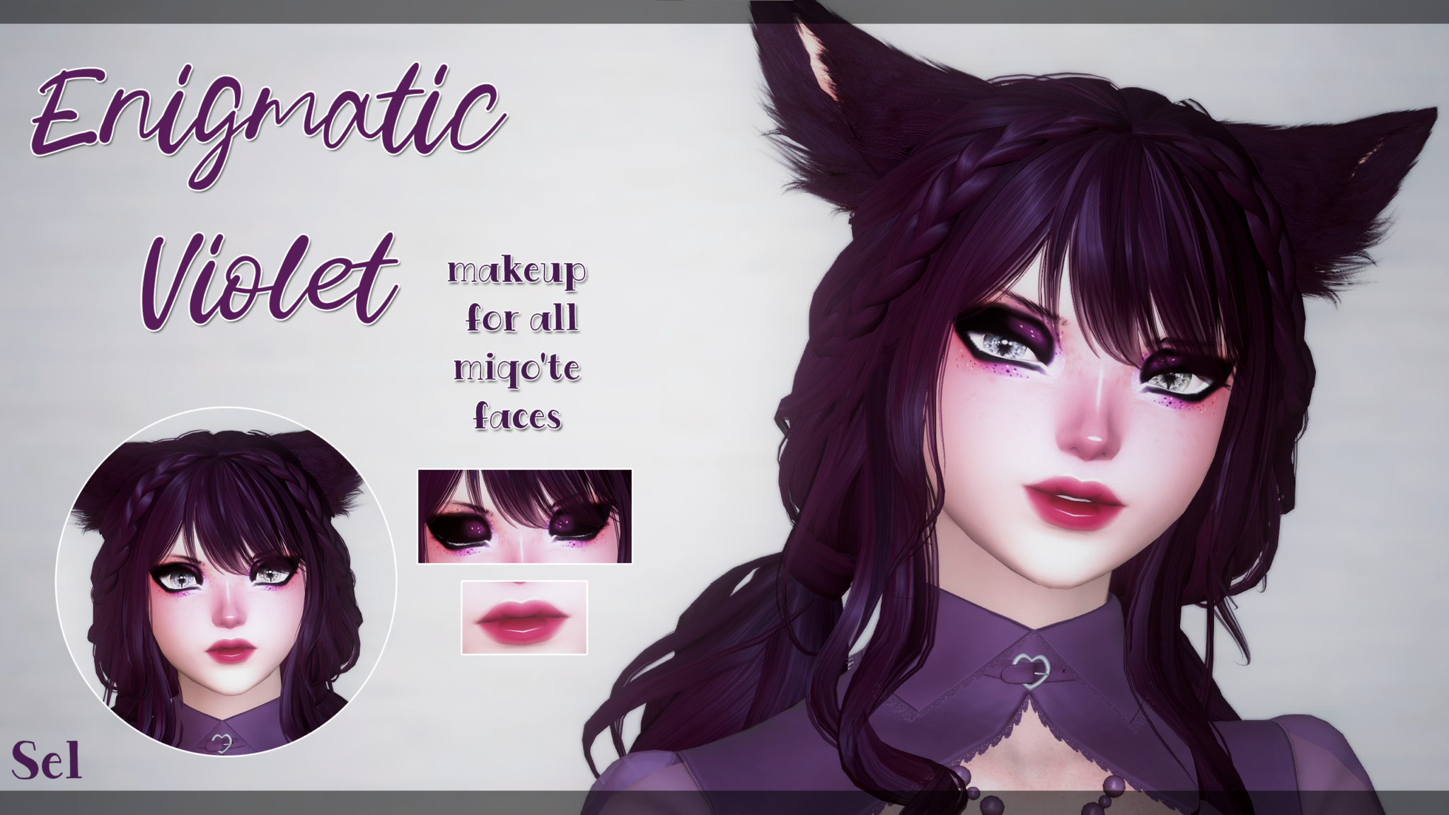 Enigmatic Violet - Female Miqo'te - The Glamour Dresser : Final Fantasy ...
