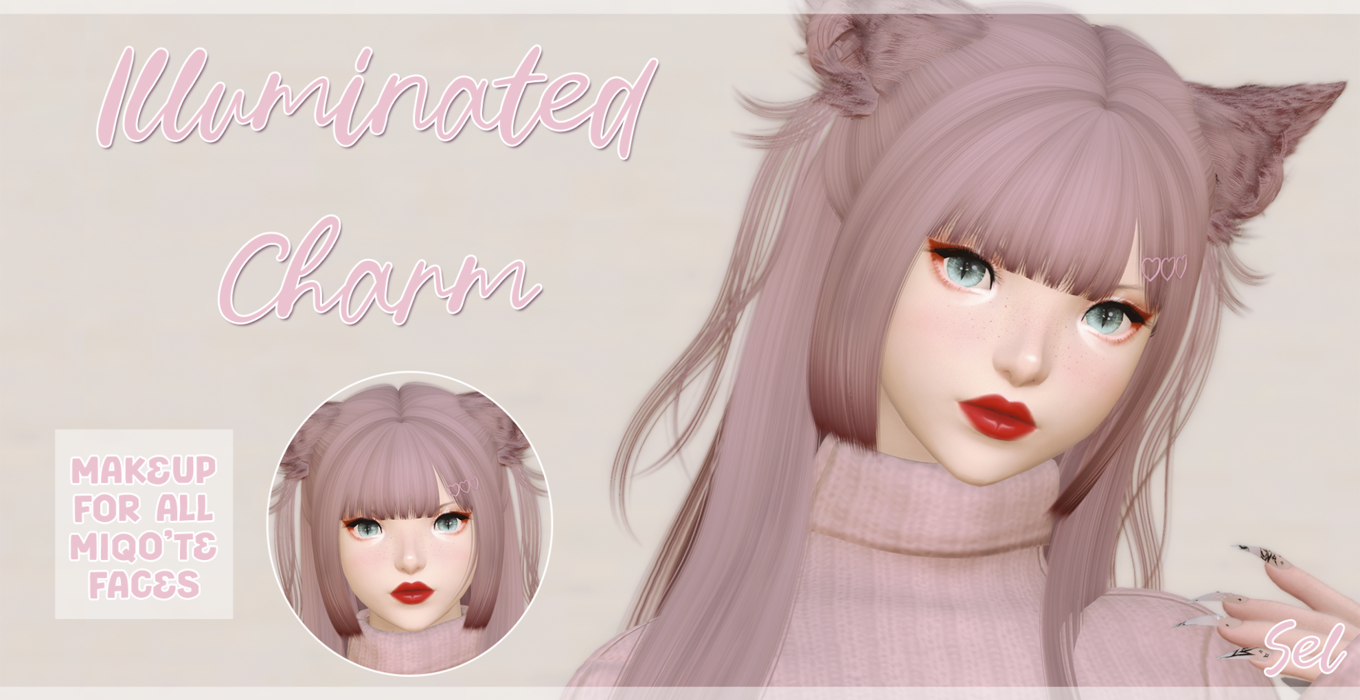 Illuminated Charm - Female Miqo'te Makeup - The Glamour Dresser : Final ...