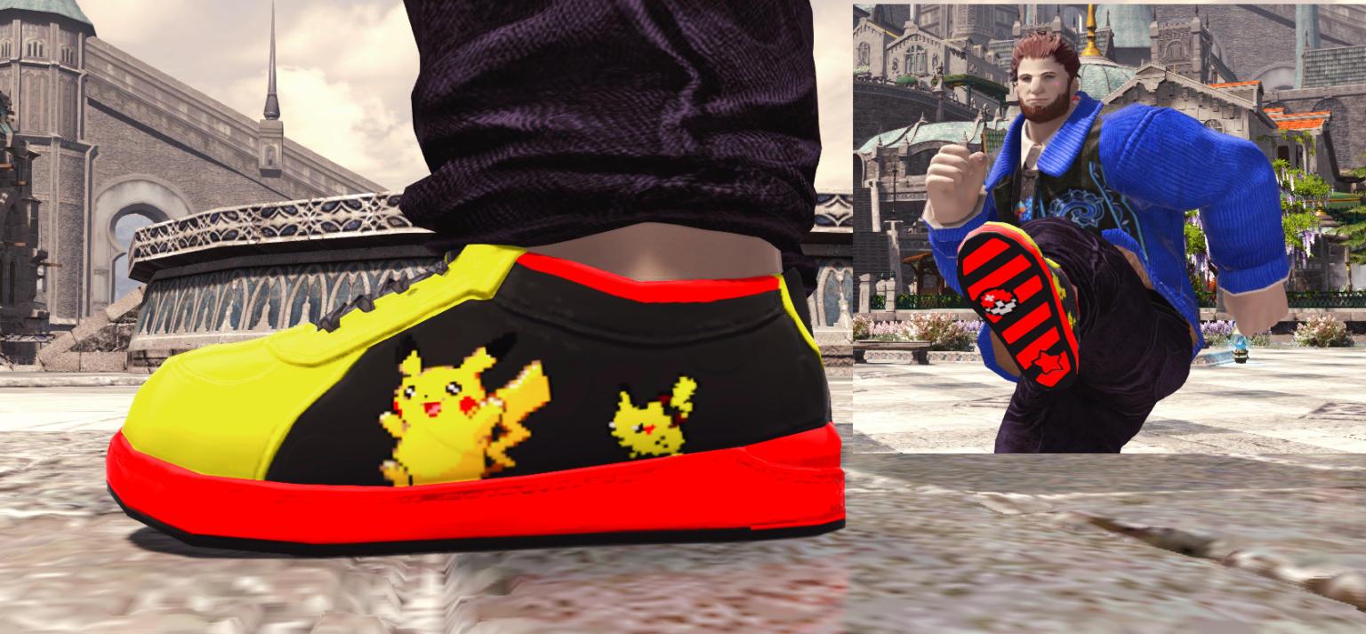 Pikachu Kicks - The Glamour Dresser : Final Fantasy XIV Mods and More