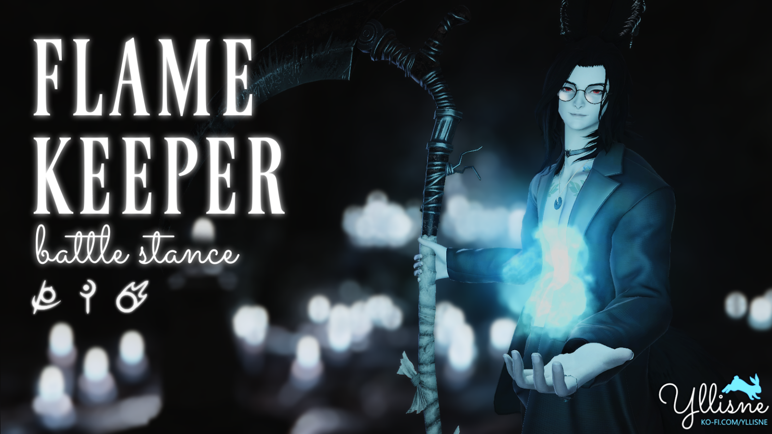 Flame keeper - bstance for RPR, WHM and BLM custom animation with flame ...