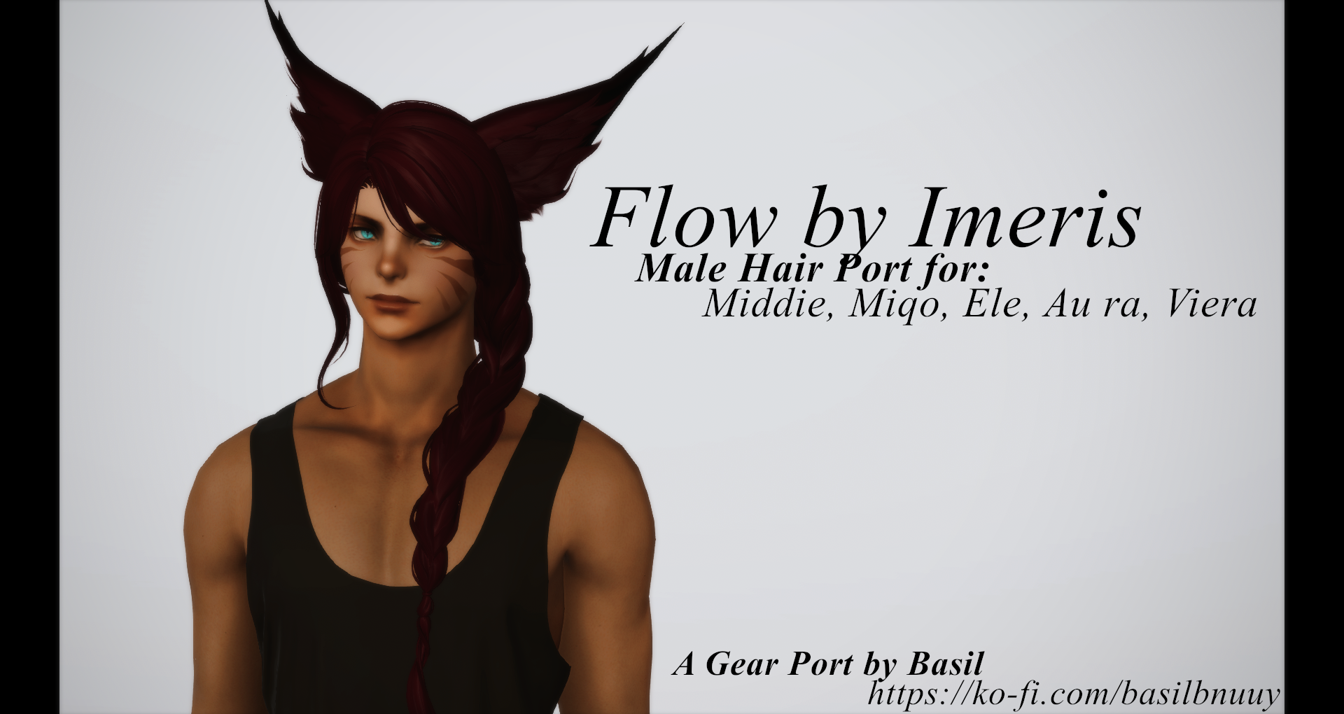 Flow by Imeris - Male Hair Mod - The Glamour Dresser : Final Fantasy XIV Mods and More