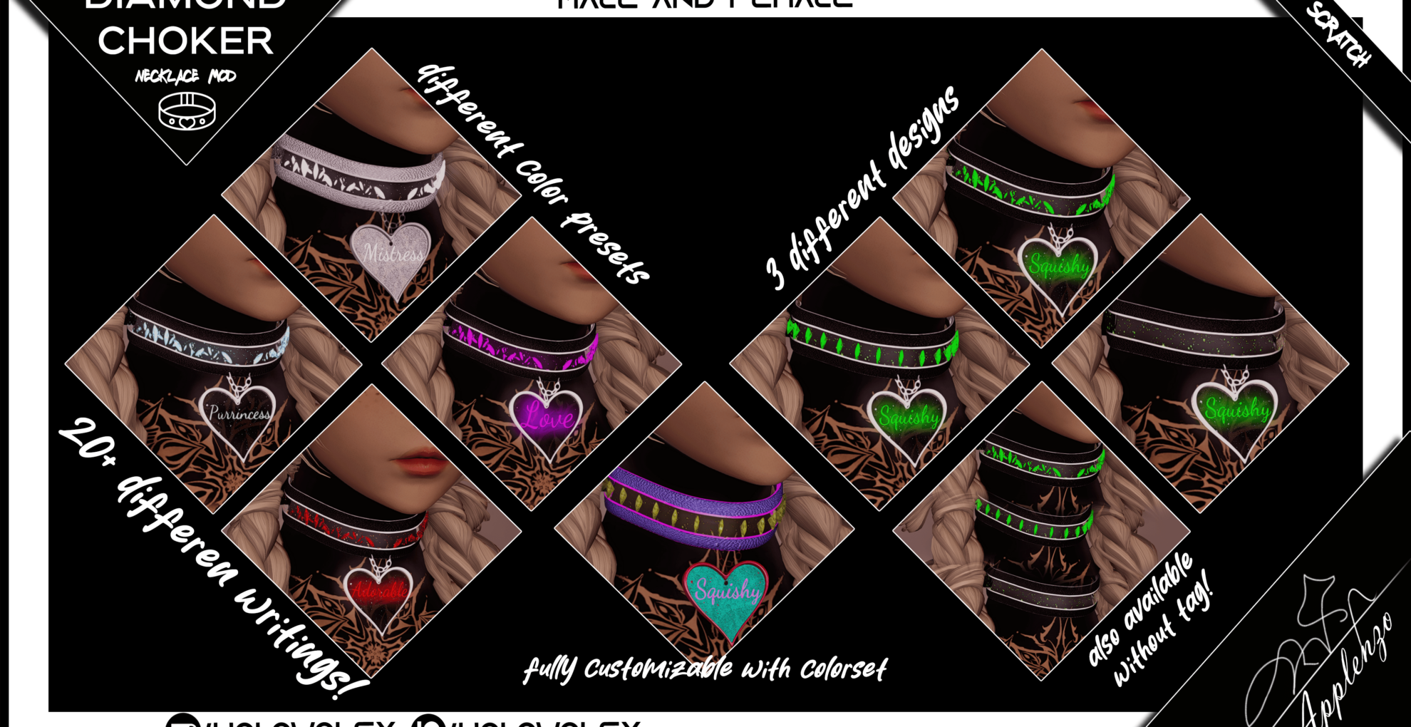 [Holo] Diamond Choker - The Glamour Dresser : Final Fantasy XIV Mods ...