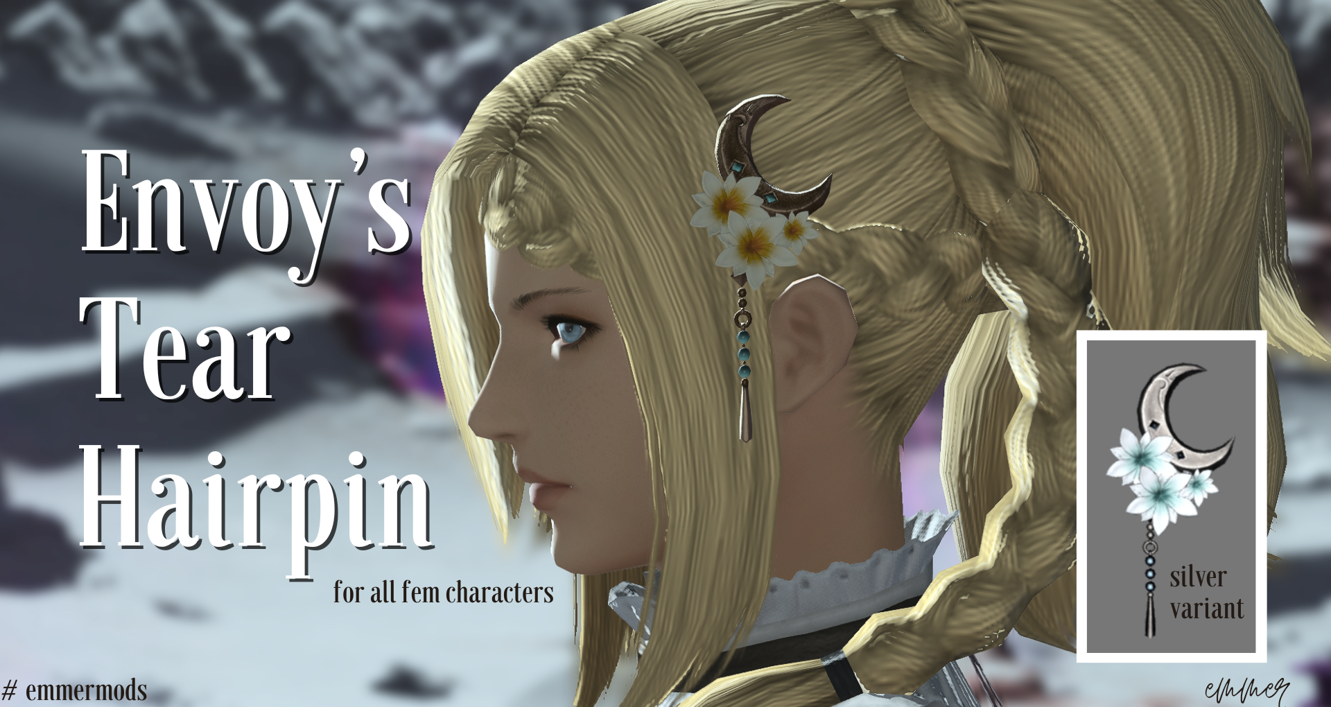 Envoy's Tear Hairpin - The Glamour Dresser : Final Fantasy XIV Mods and ...