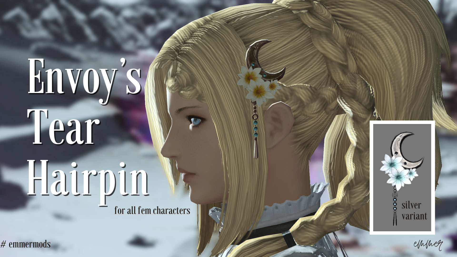 Envoy's Tear Hairpin - The Glamour Dresser : Final Fantasy XIV Mods and ...