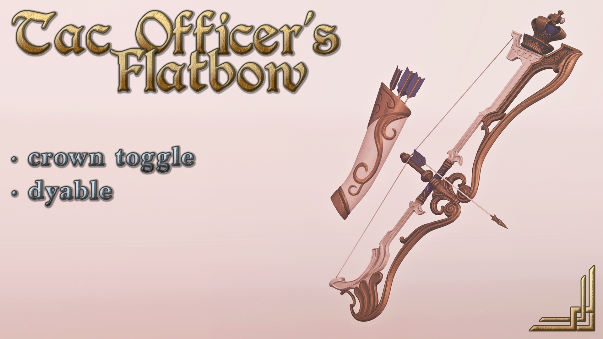 Tac Officer's Flatbow - The Glamour Dresser : Final Fantasy XIV Mods ...