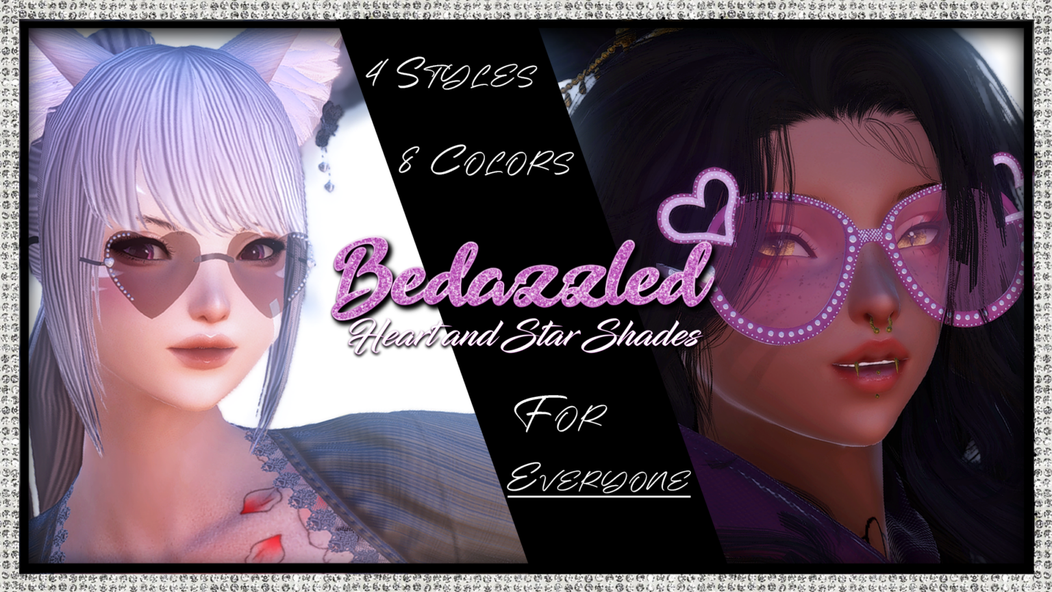 Bedazzled - Heart and Star Shades - The Glamour Dresser